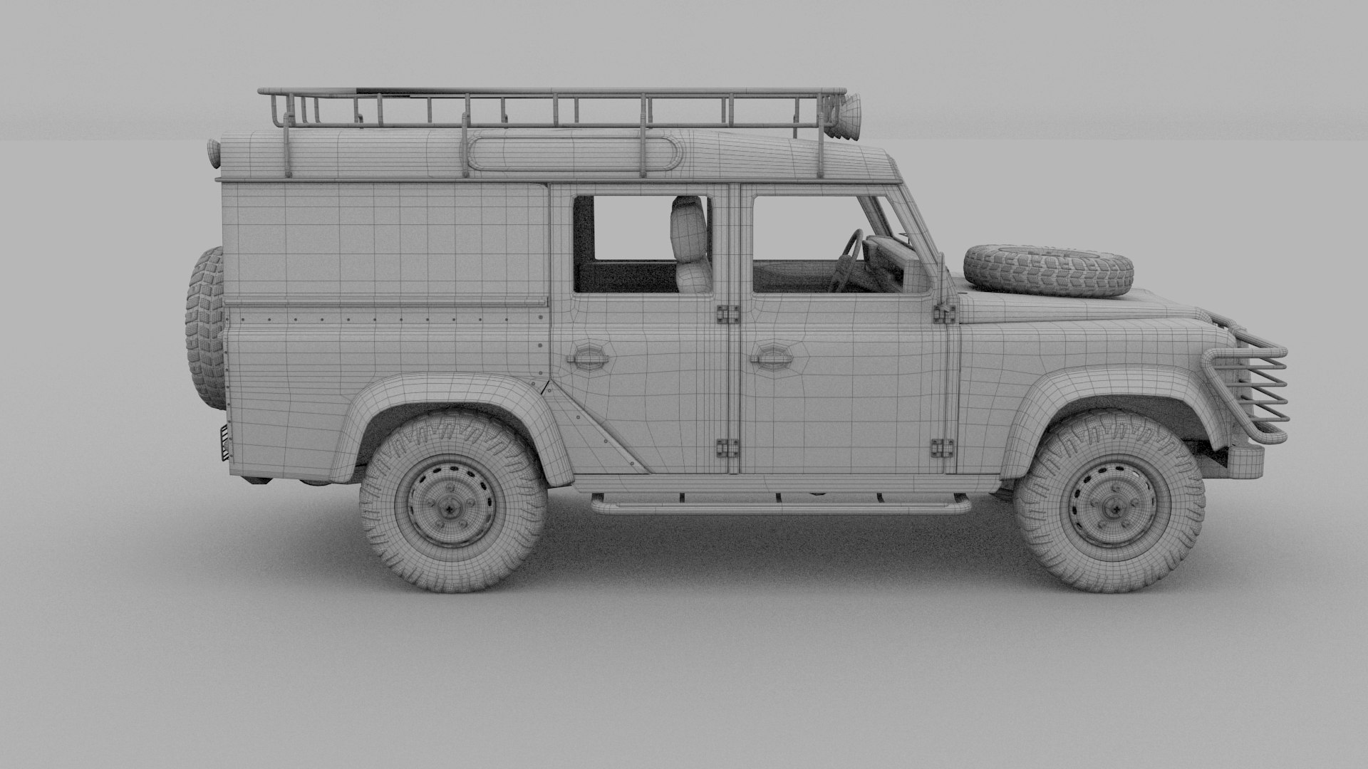 land rover defender 110 obj