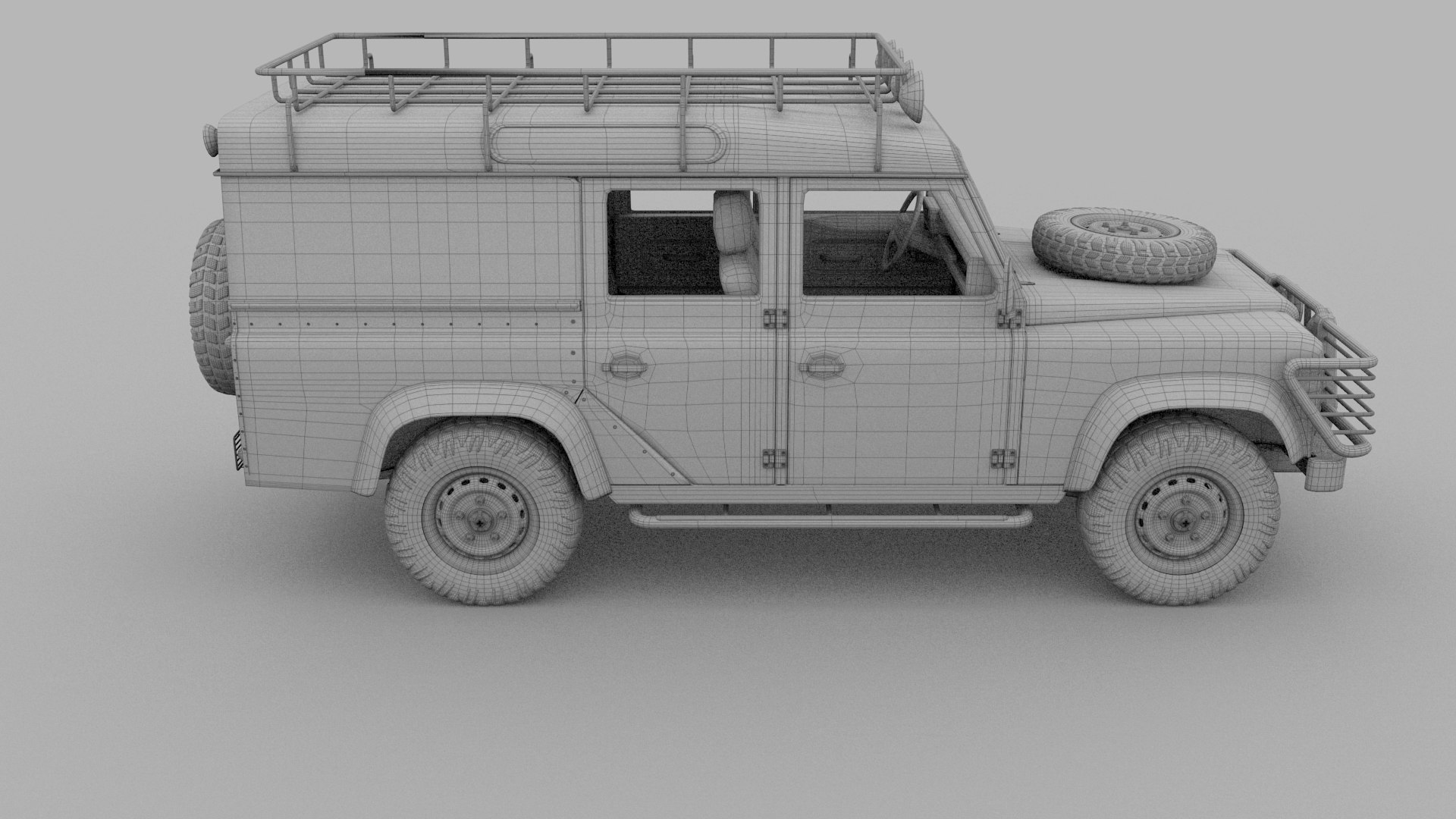 land rover defender 110 obj