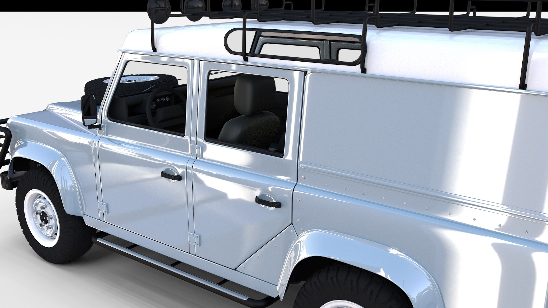 land rover defender 110 obj