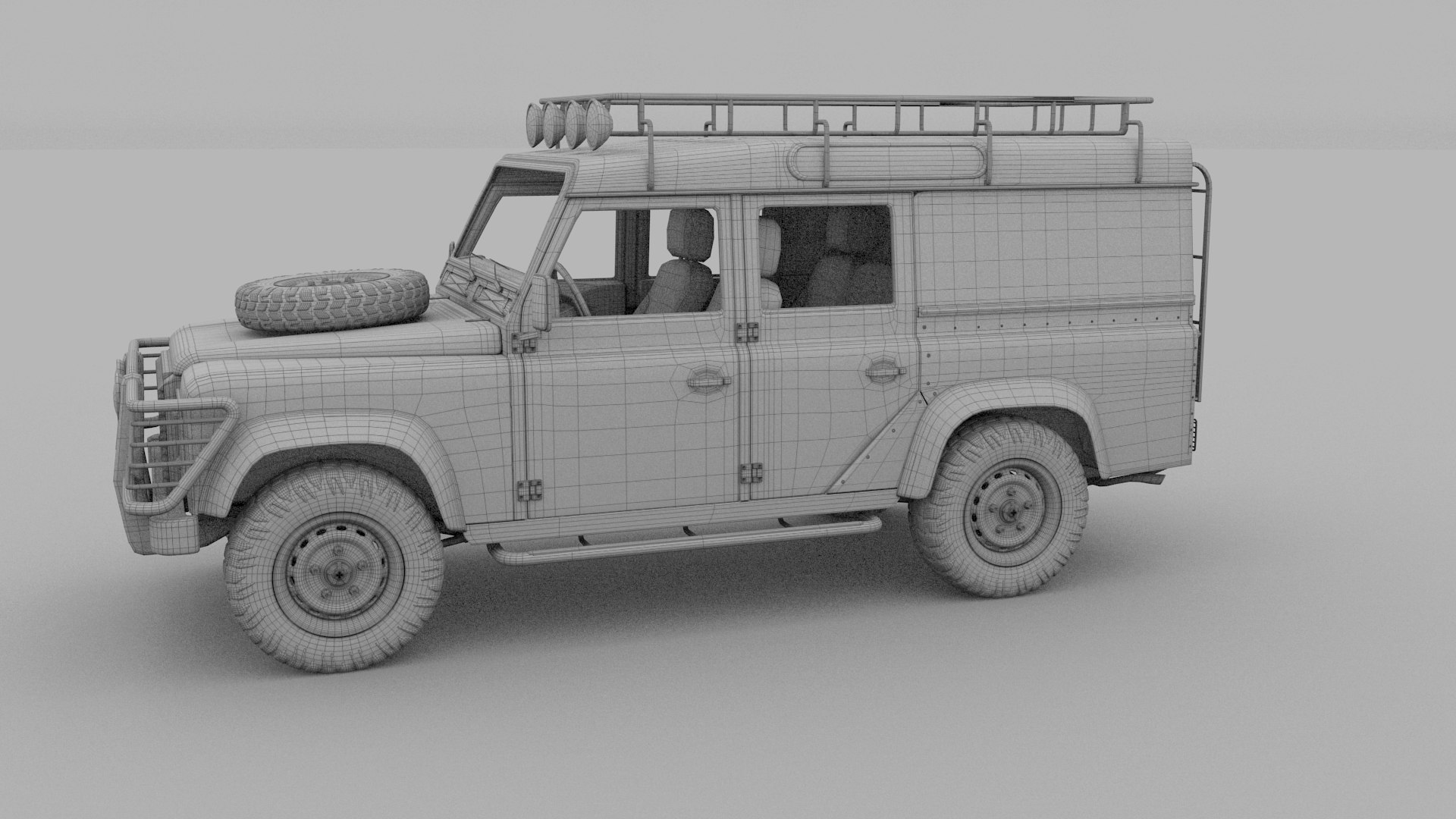 land rover defender 110 obj