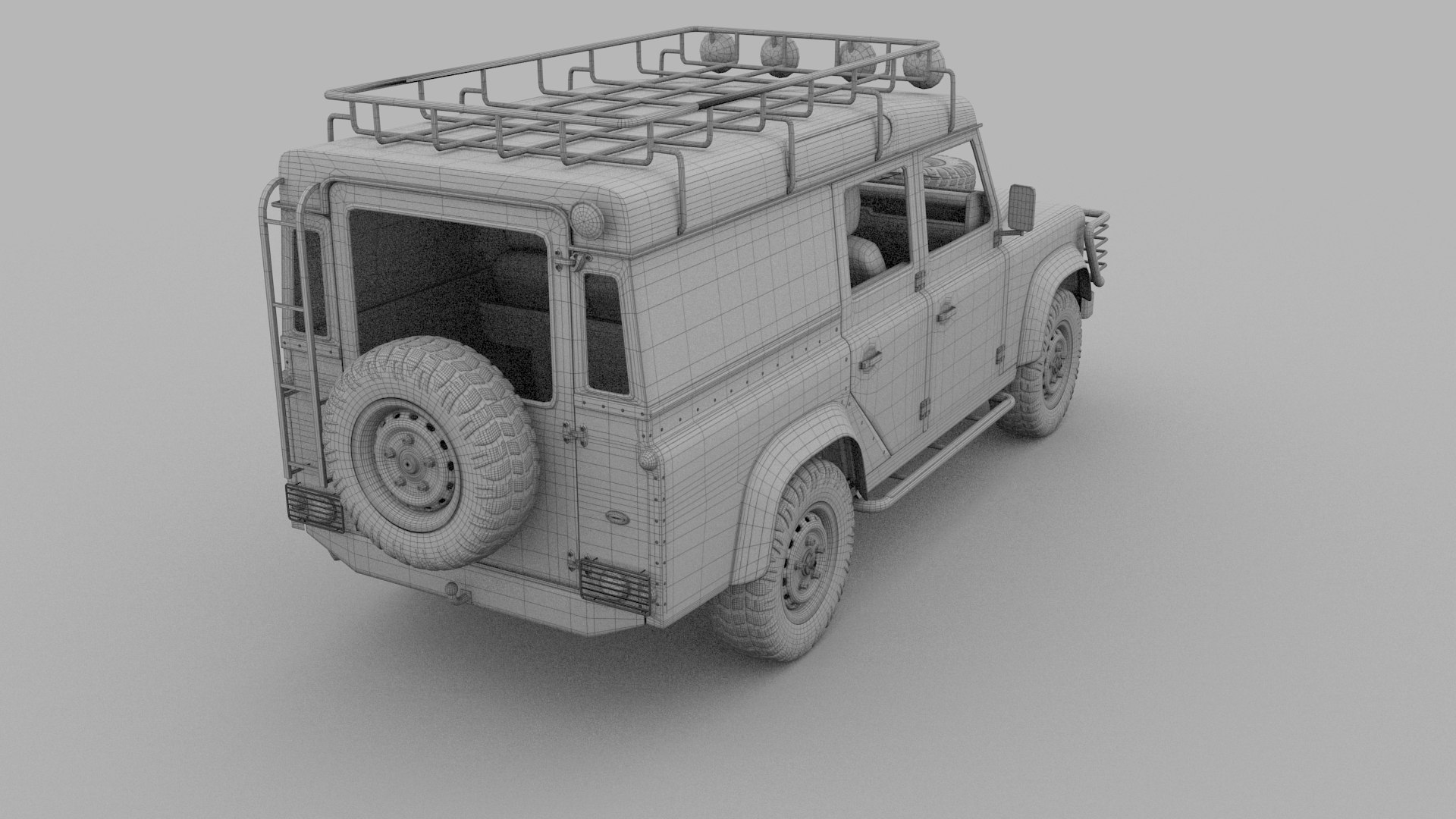 land rover defender 110 obj