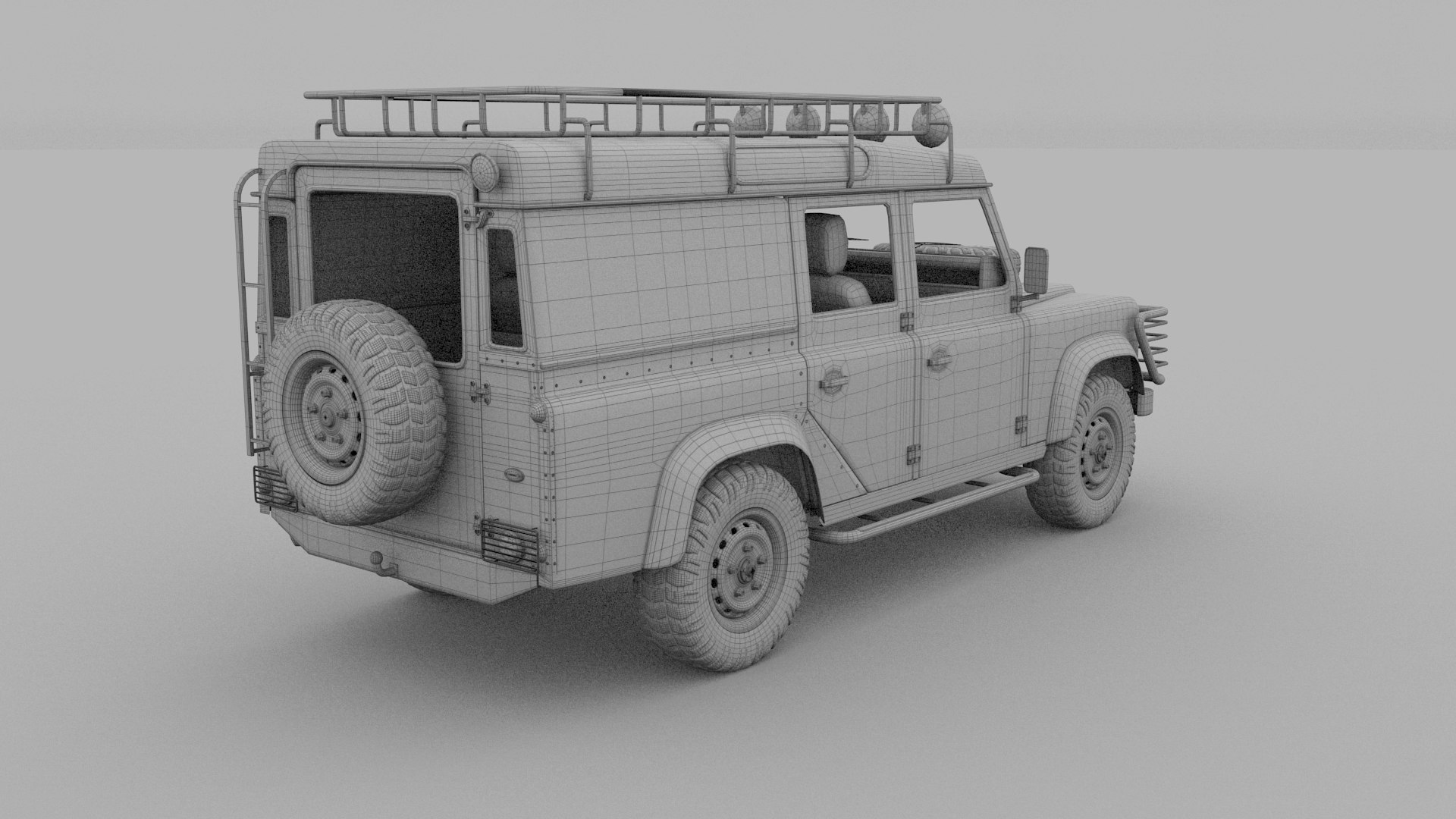 land rover defender 110 obj