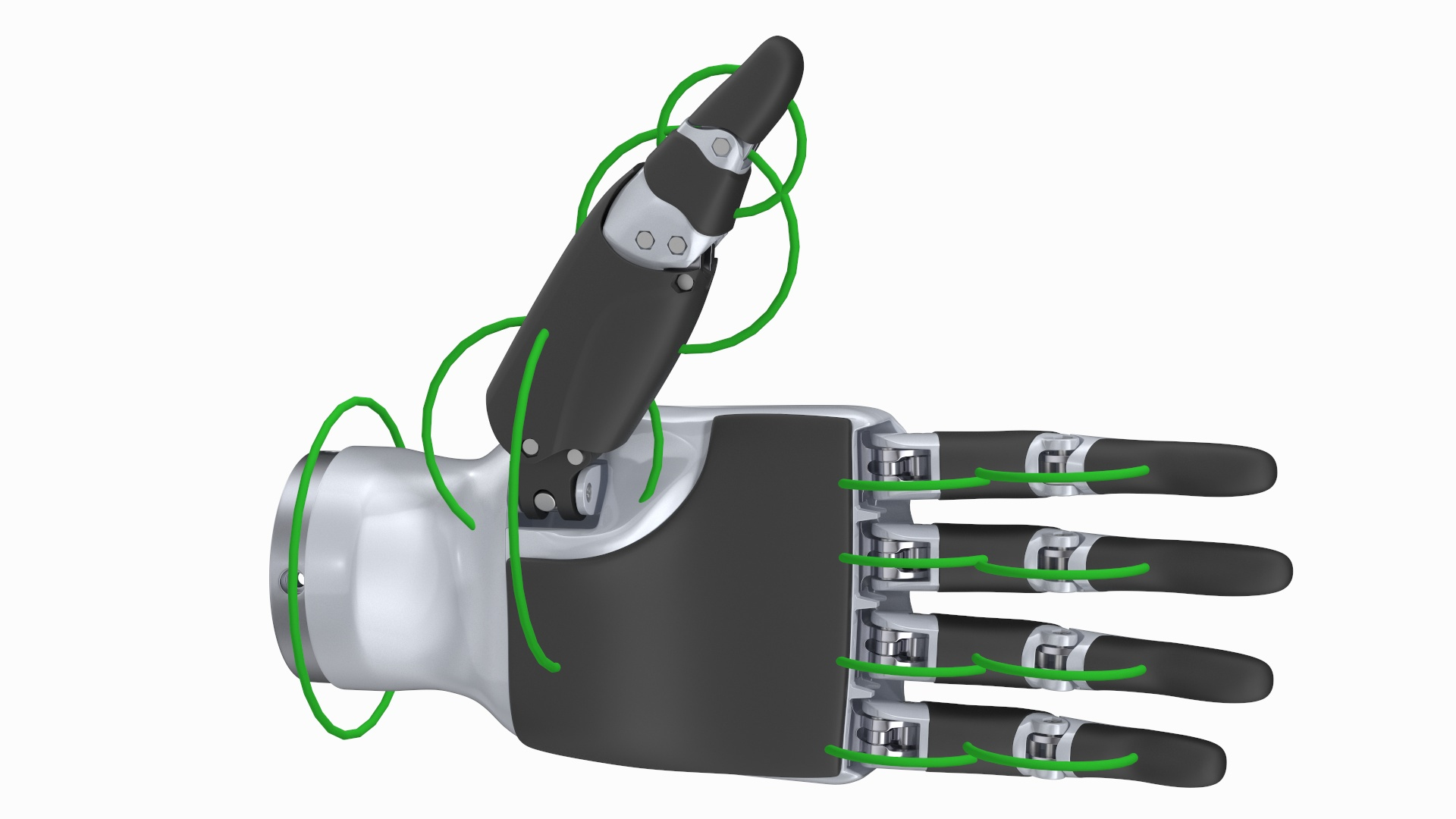 Dexterous Robotic Hand Left Rigged 3D Model - TurboSquid 2328649