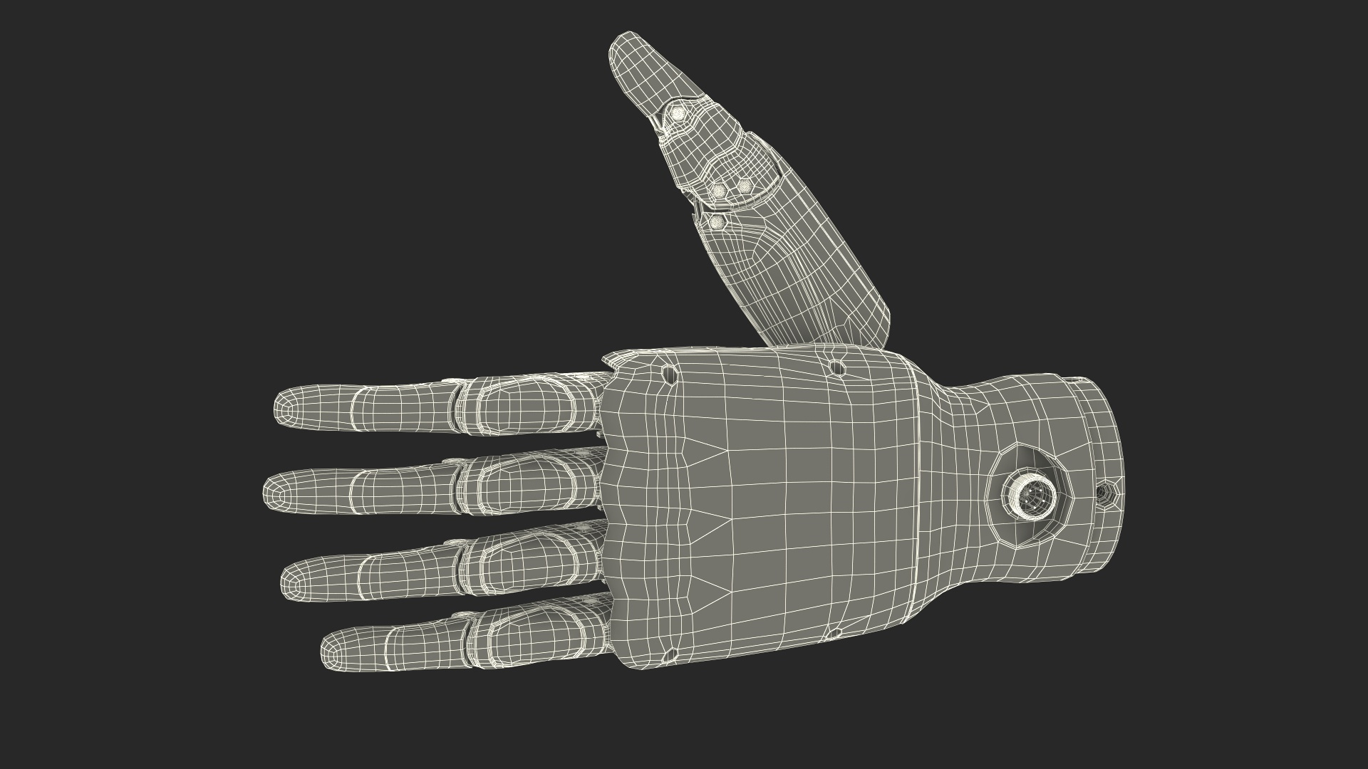 Dexterous Robotic Hand Left Rigged 3D Model - TurboSquid 2328649