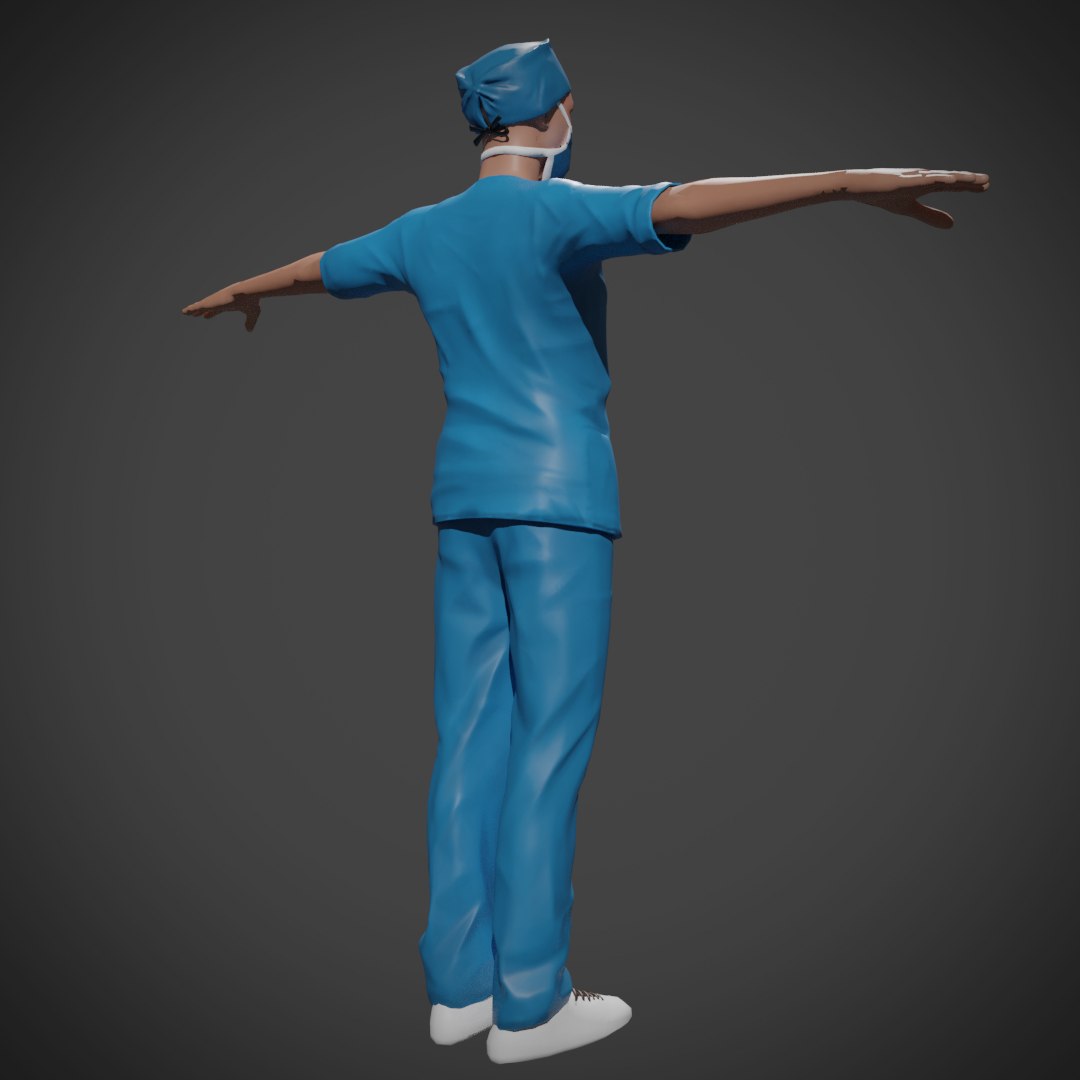 3D surgeon doctor model - TurboSquid 1674025