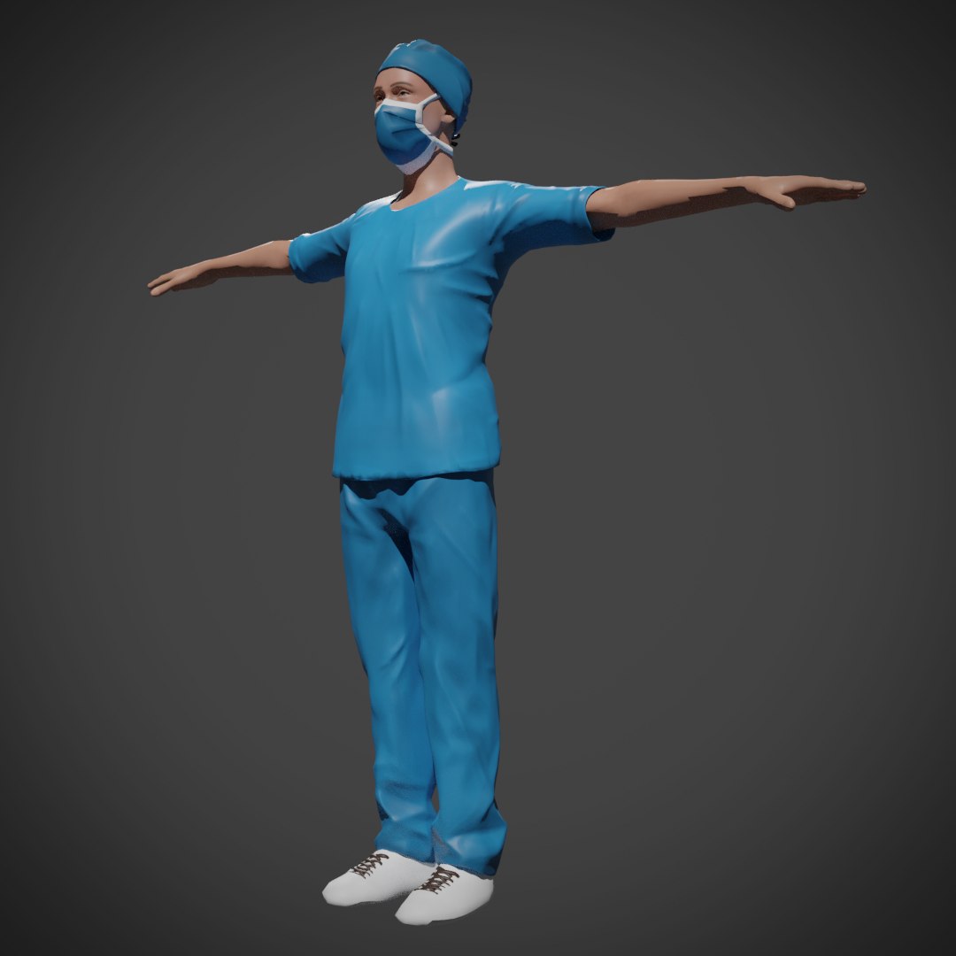 3D surgeon doctor model - TurboSquid 1674025