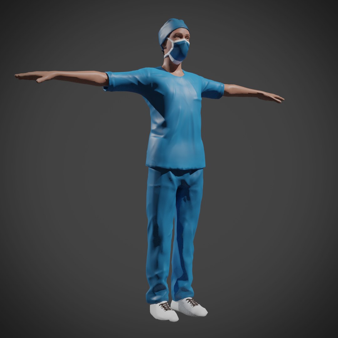 3D surgeon doctor model - TurboSquid 1674025