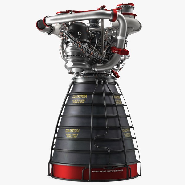 modelo 3d Motor de cohete RS 25 Sistema de cohete 25 - TurboSquid 2059206