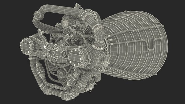 로켓 엔진 RS 25 로켓 시스템 25 3D 모델 - TurboSquid 2059206