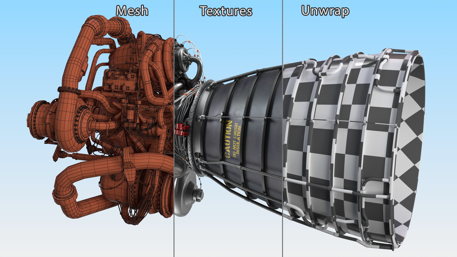 Rocket Engine RS 25 Rocket System 25 3D - TurboSquid 2059206