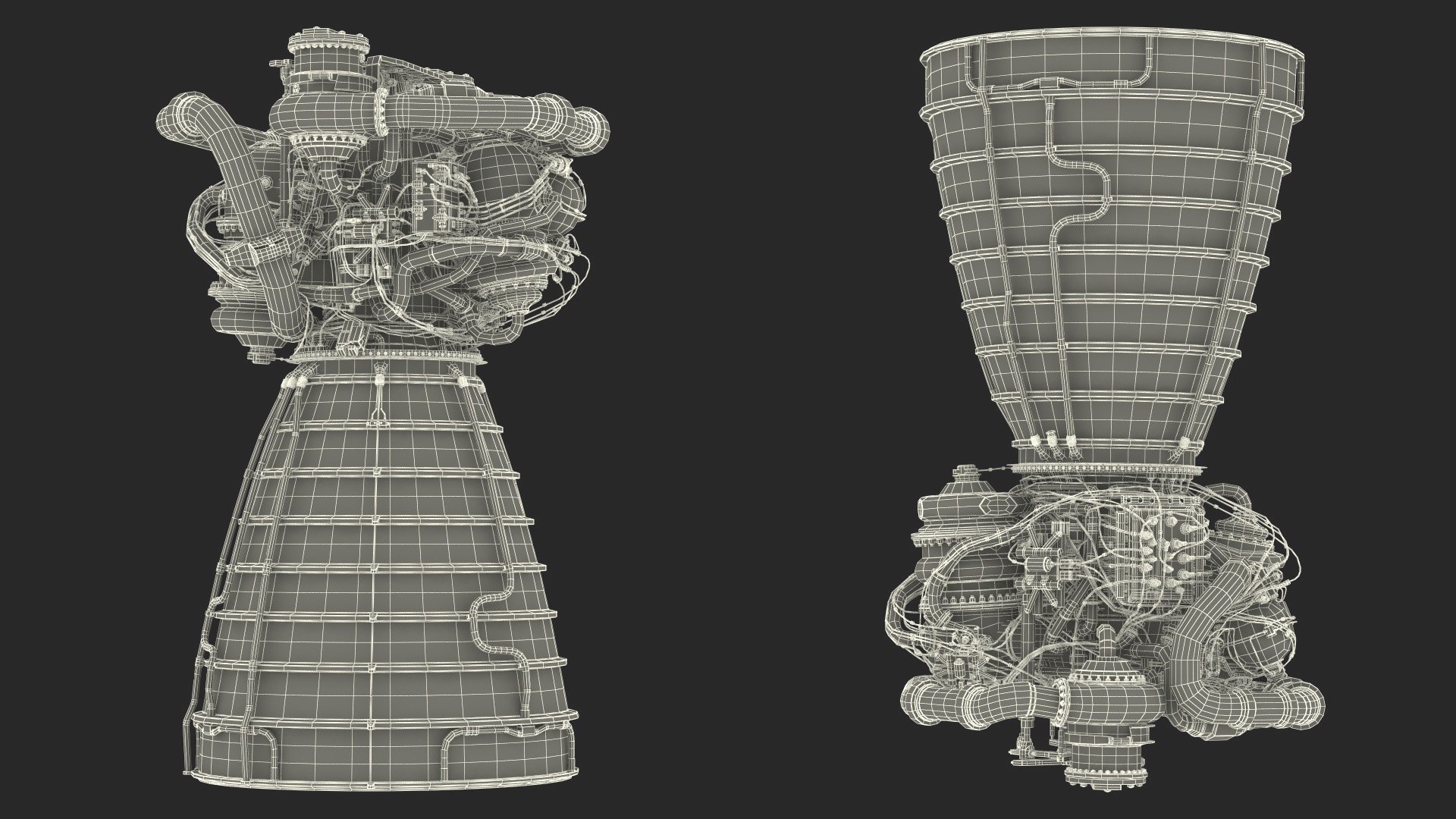 Rocket Engine RS 25 Rocket System 25 3D - TurboSquid 2059206