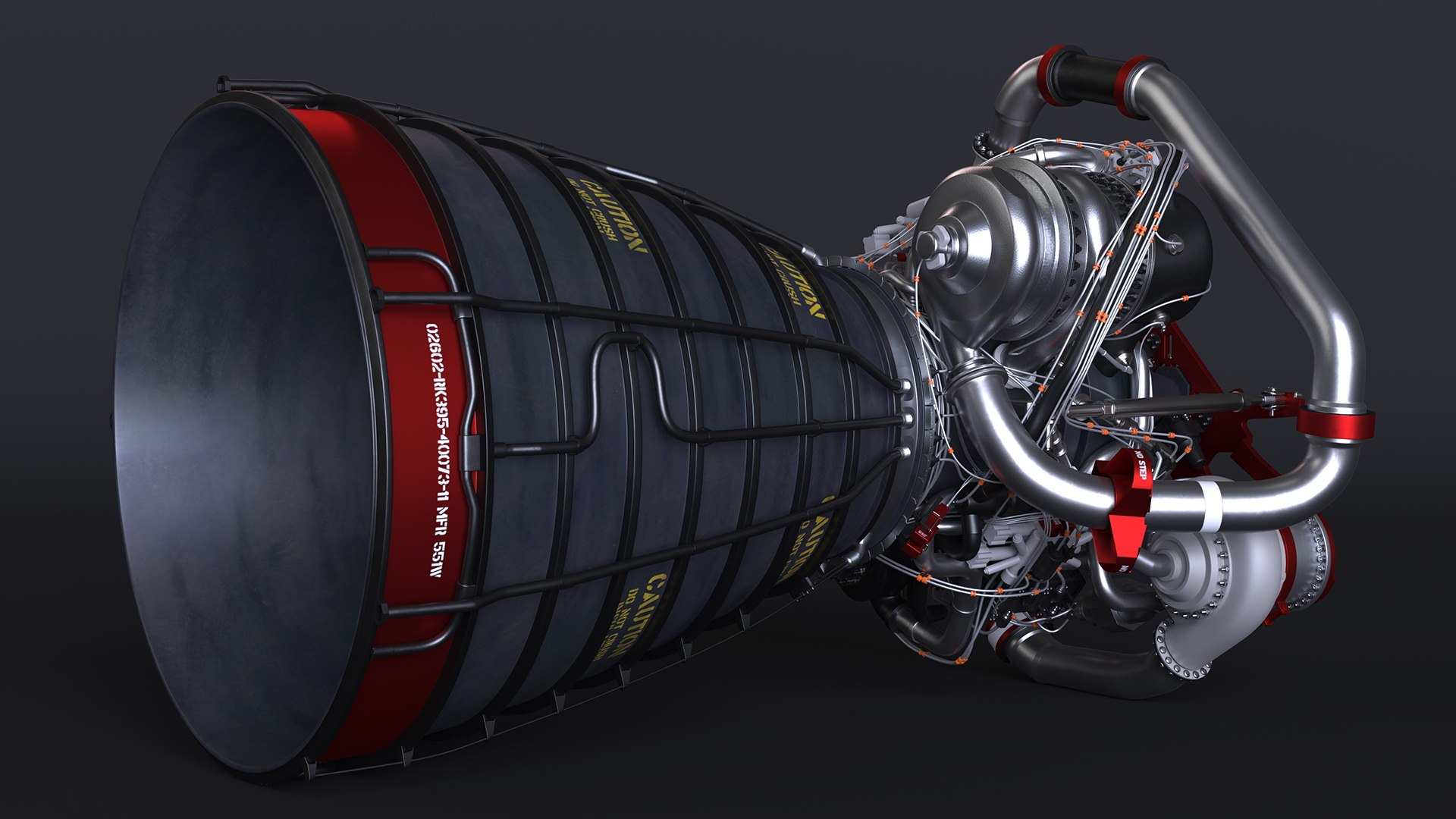 Rocket Engine RS 25 Rocket System 25 3D - TurboSquid 2059206