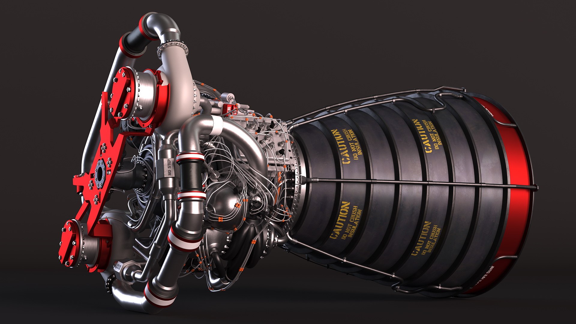 Rocket Engine RS 25 Rocket System 25 3D - TurboSquid 2059206