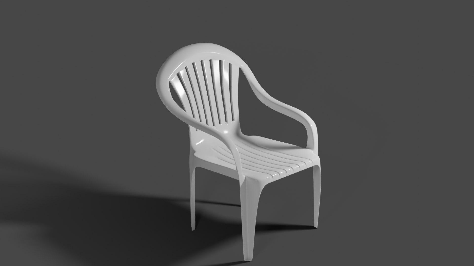3D Plastic Chair Model - TurboSquid 1956840