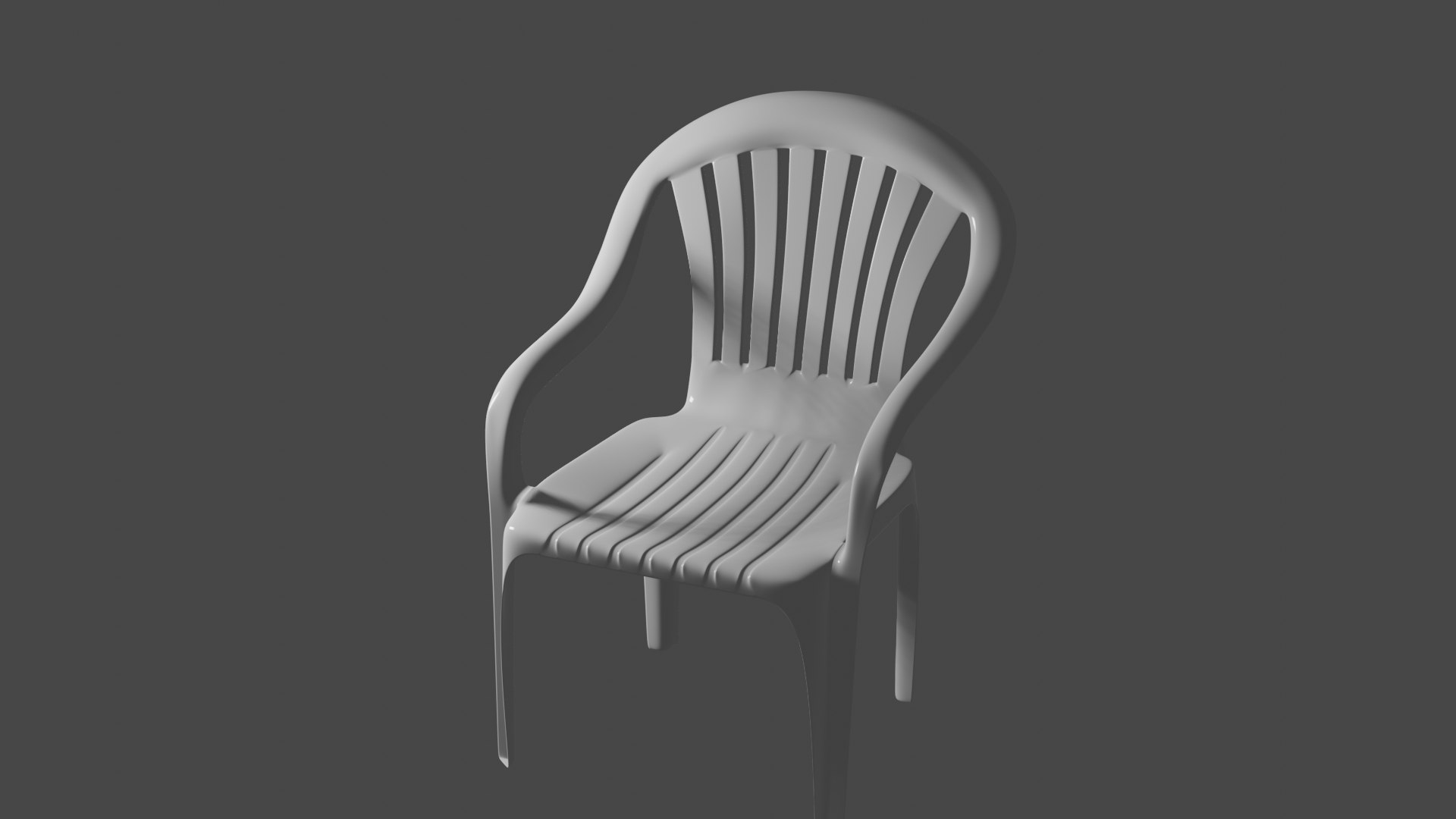 3D Plastic Chair Model - TurboSquid 1956840