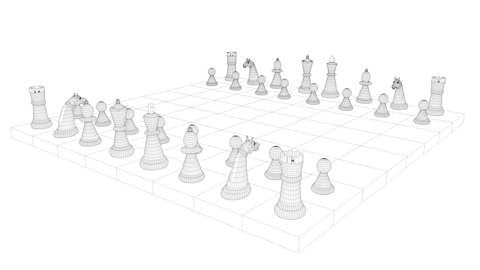 Scacchi Scacchiera 3D Model - TurboSquid 1681083