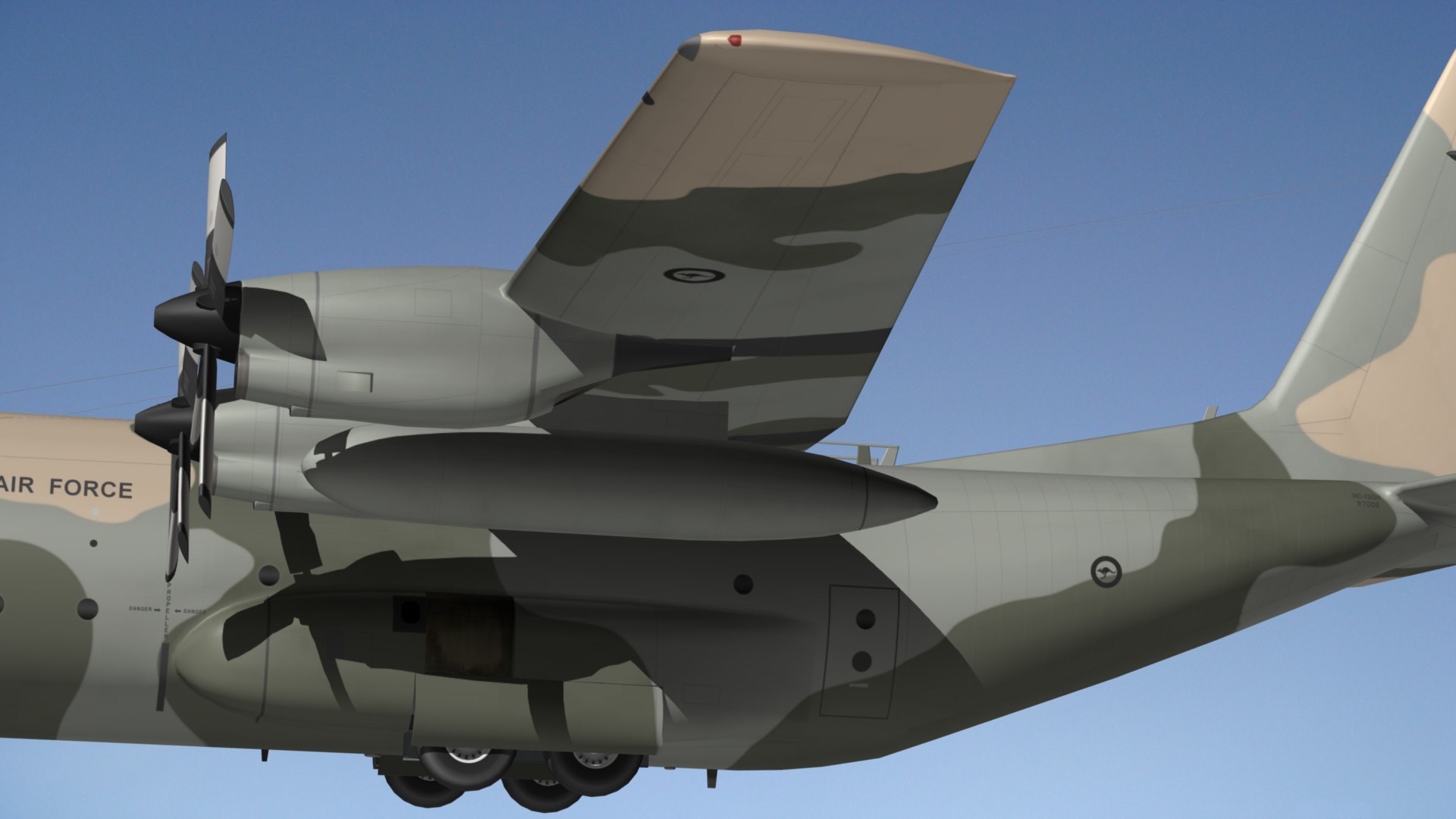 3D Hercules C130 RAAF - TurboSquid 1868712