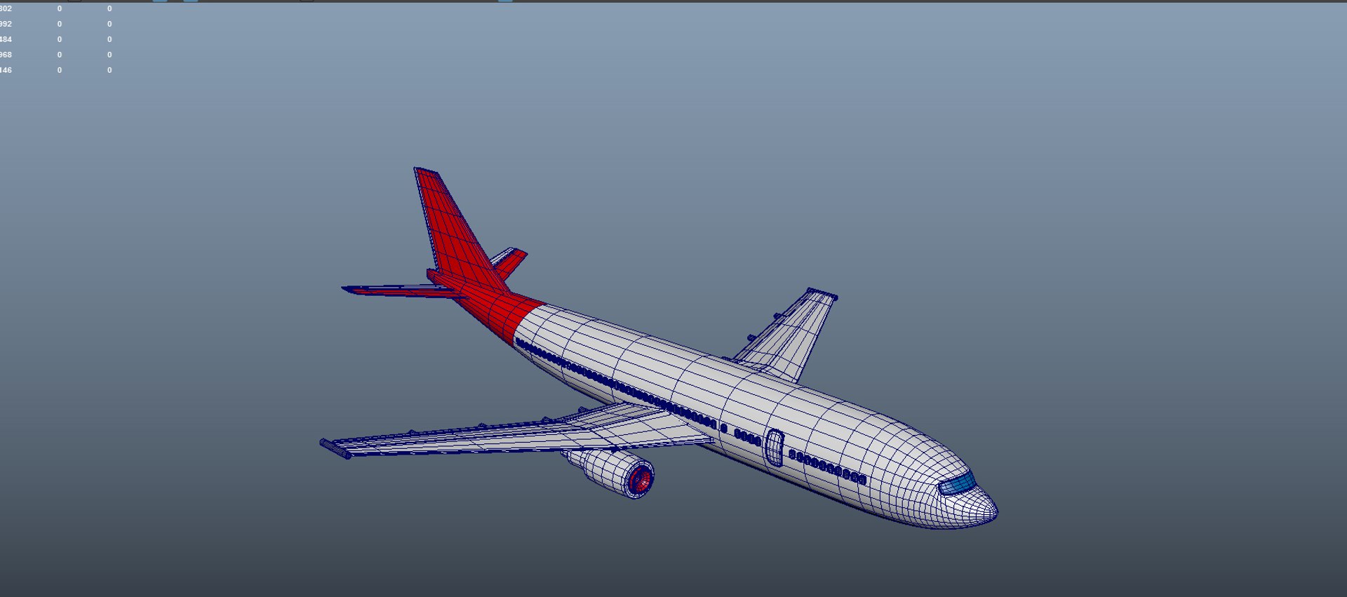 3d plane passenger model