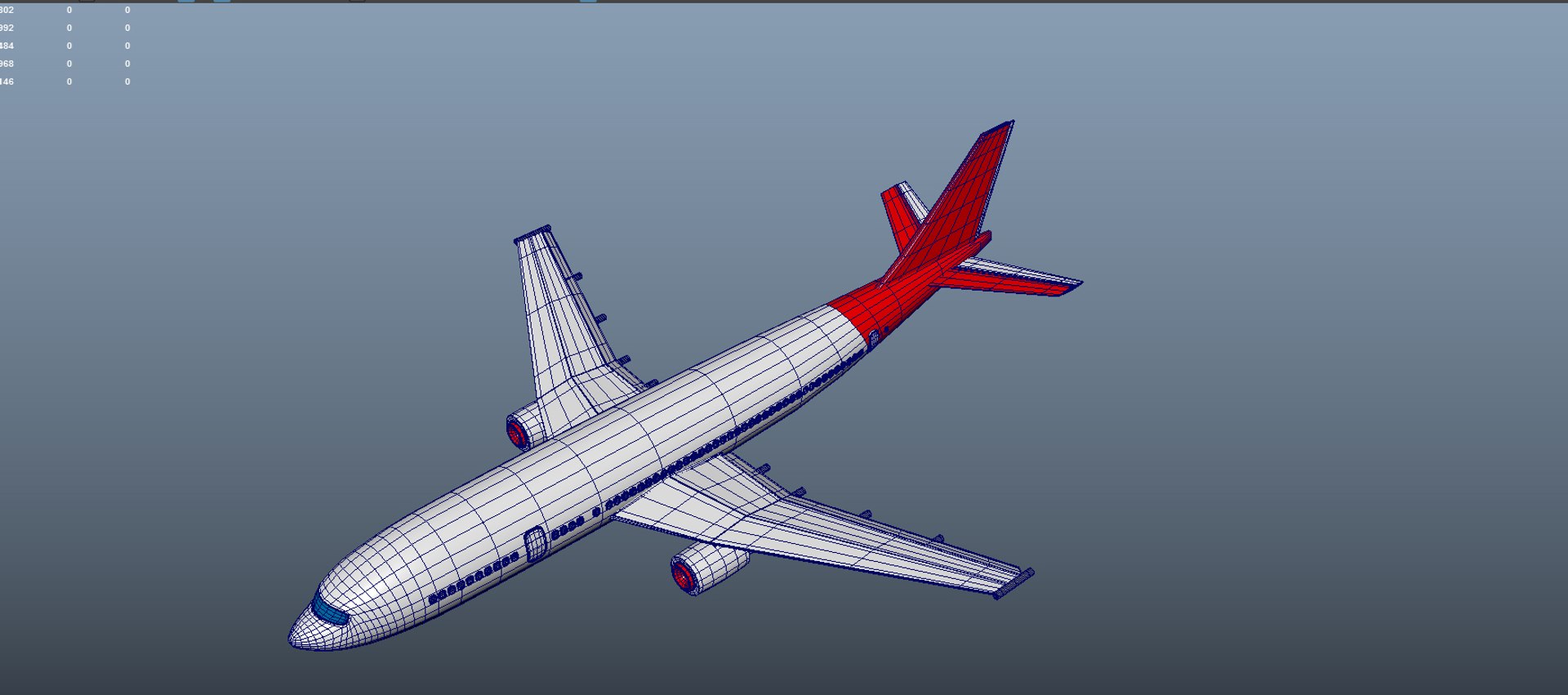 3d plane passenger model