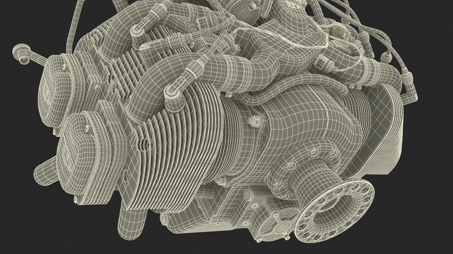 Electronic Fuel Injected Aircraft Engine UL260i 3D Model - TurboSquid ...