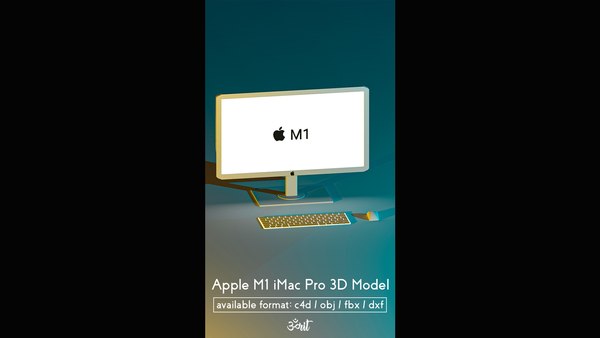 Apple M1 iMac Pro 3D Model 3D - TurboSquid 1804481