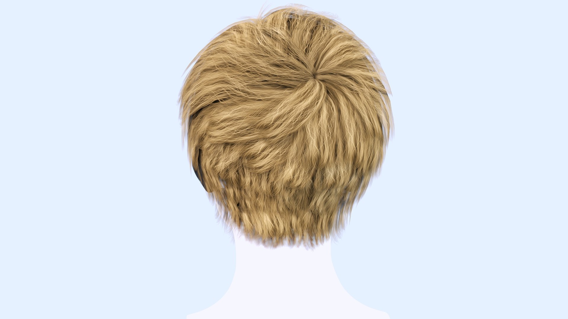 Realistic Short Female Hair Pixie 3D - TurboSquid 2133156