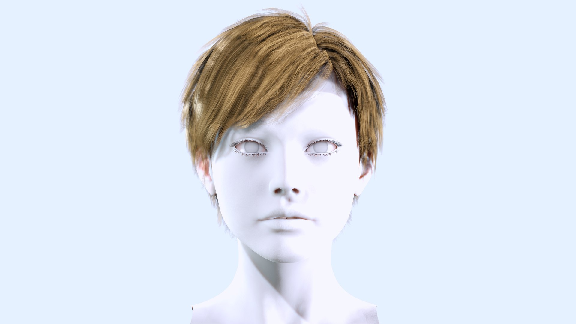 Realistic Short Female Hair Pixie 3D - TurboSquid 2133156