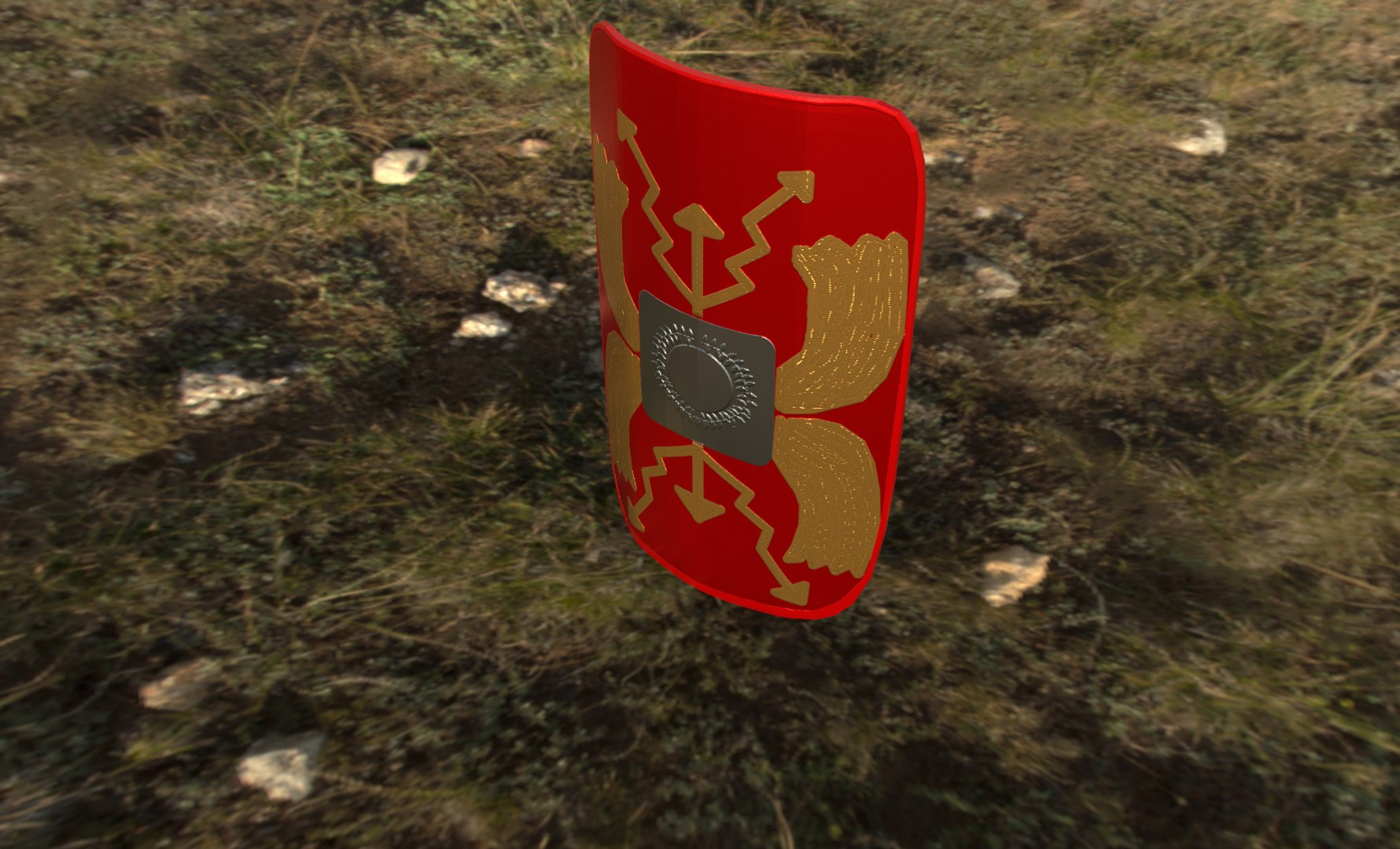 Free Roman Shield 3D Model - TurboSquid 1408025