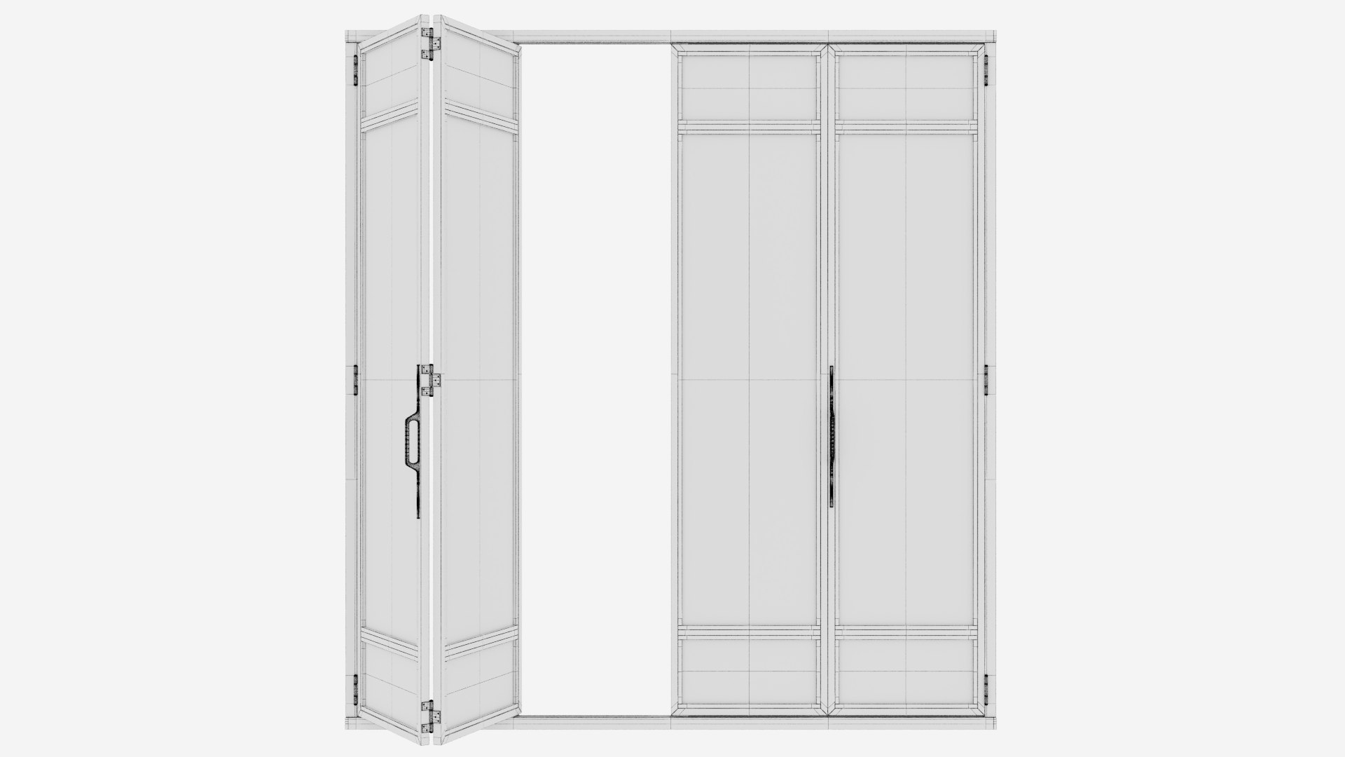 3D Aluminium Door 319 - TurboSquid 2059980