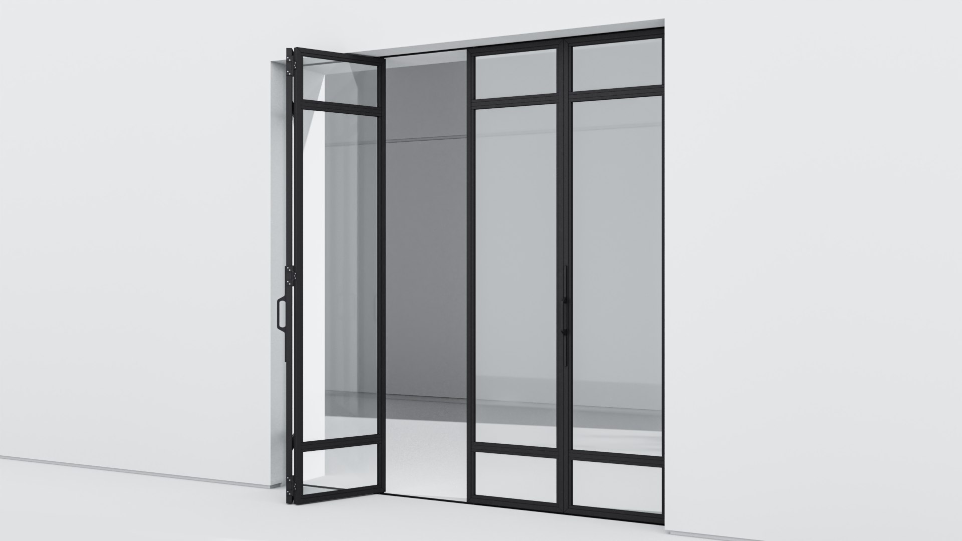 3D Aluminium Door 319 - TurboSquid 2059980