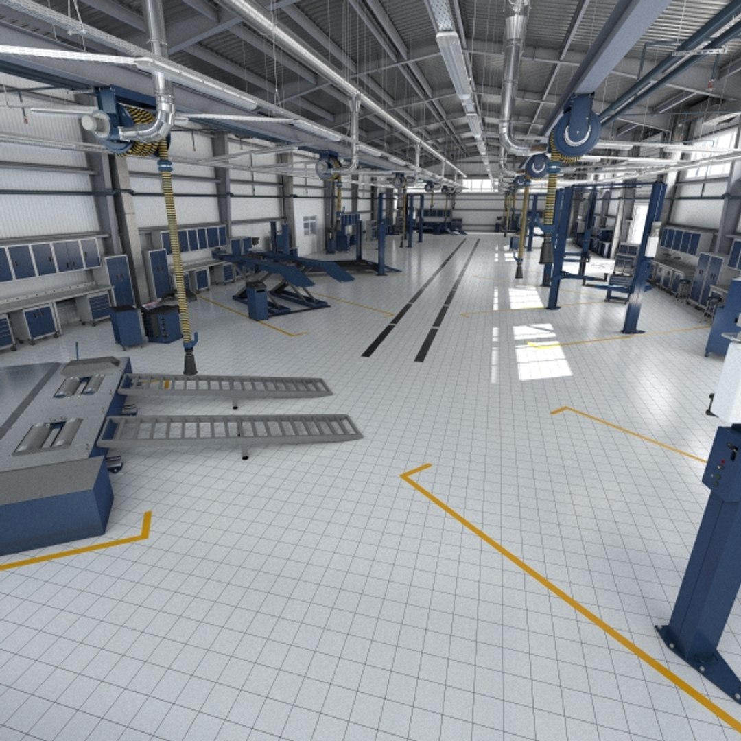 Big Hd Car Service 3D Model - TurboSquid 1376606