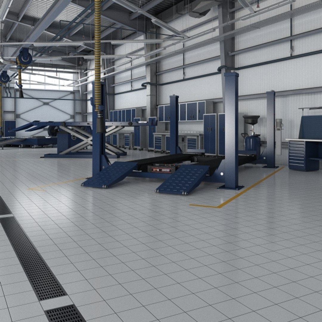 Big Hd Car Service 3D Model - TurboSquid 1376606