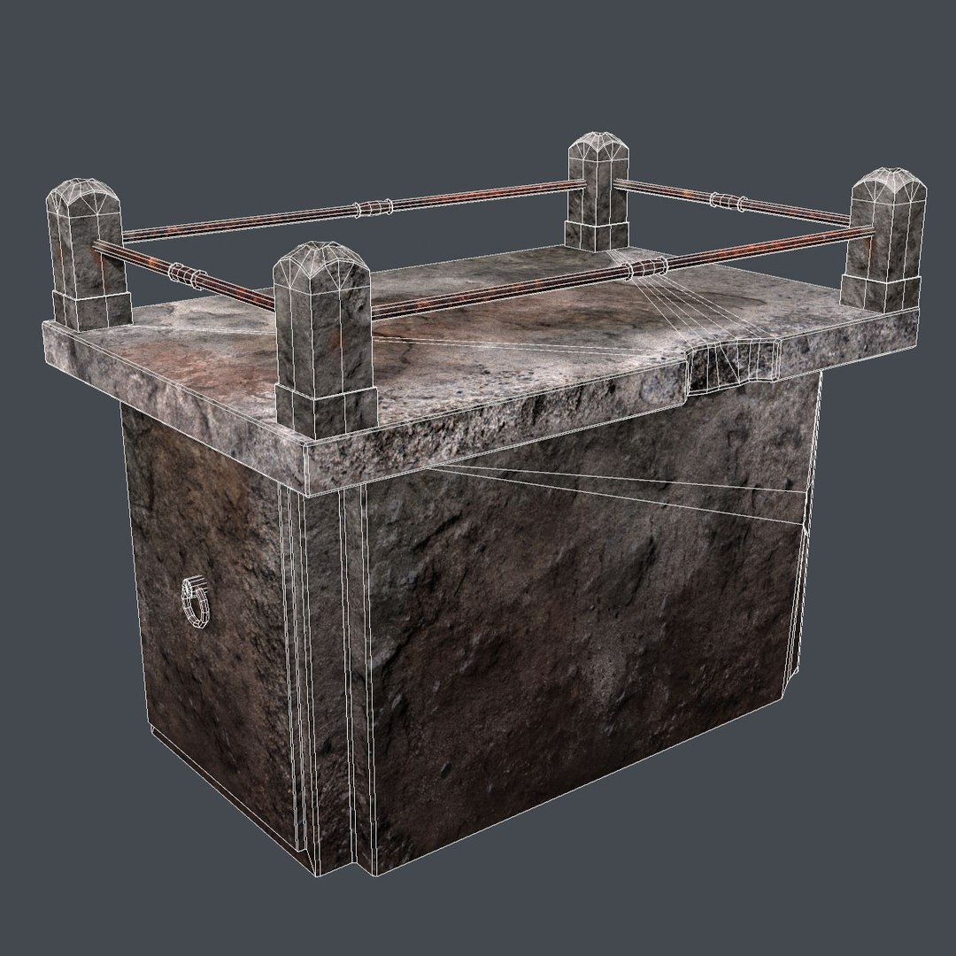 3d Model Gravestone Ready Unity