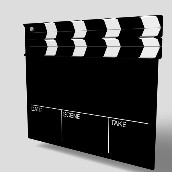 3d model clapboard