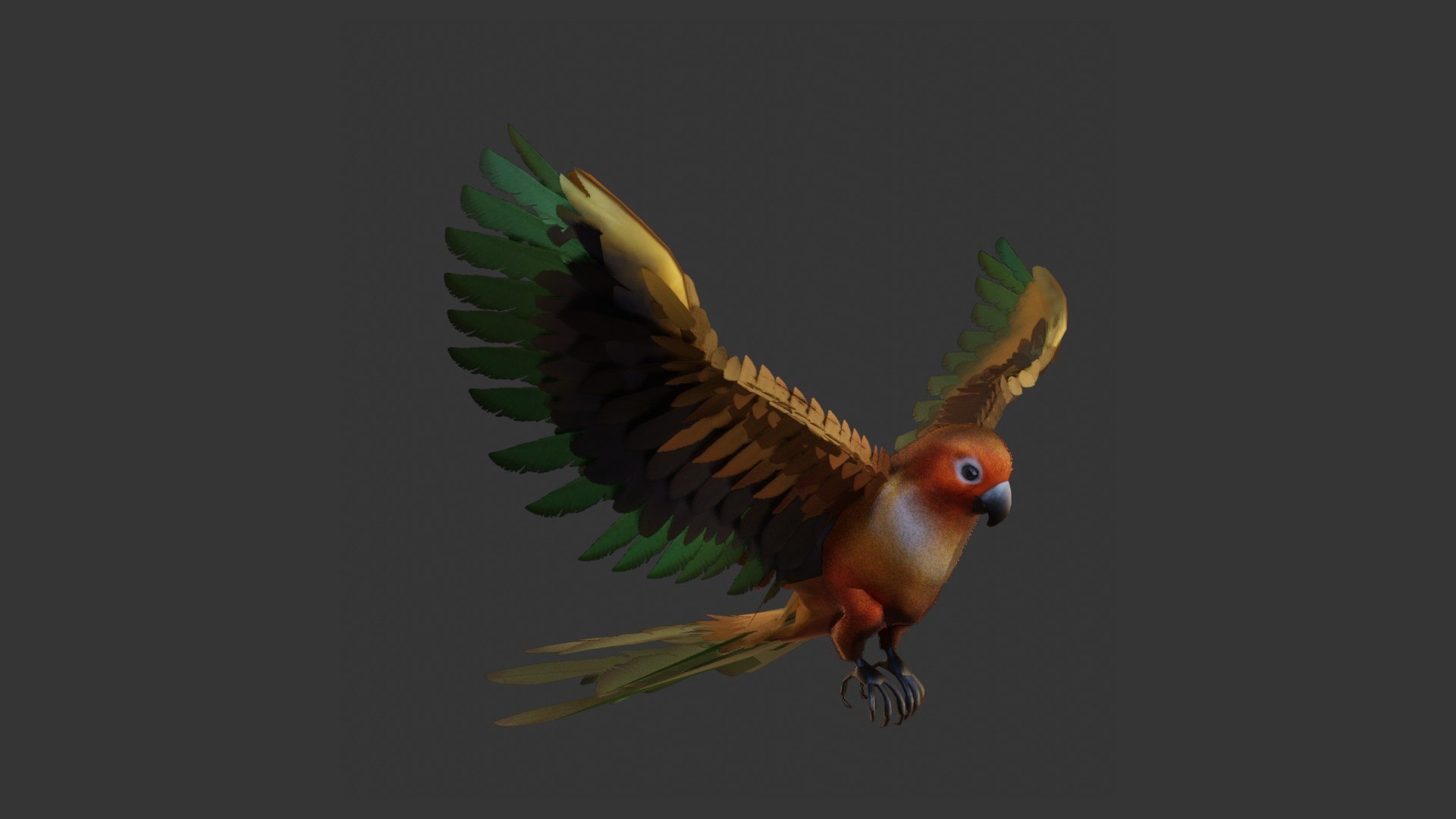 3D model Parrot Pack of 7 Rigged - TurboSquid 2076915