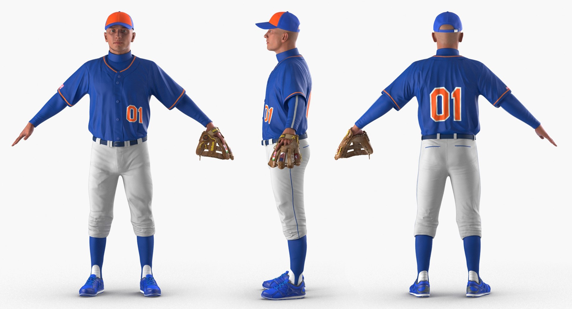 3D Baseball Player Rigged Generic Model - TurboSquid 1157374