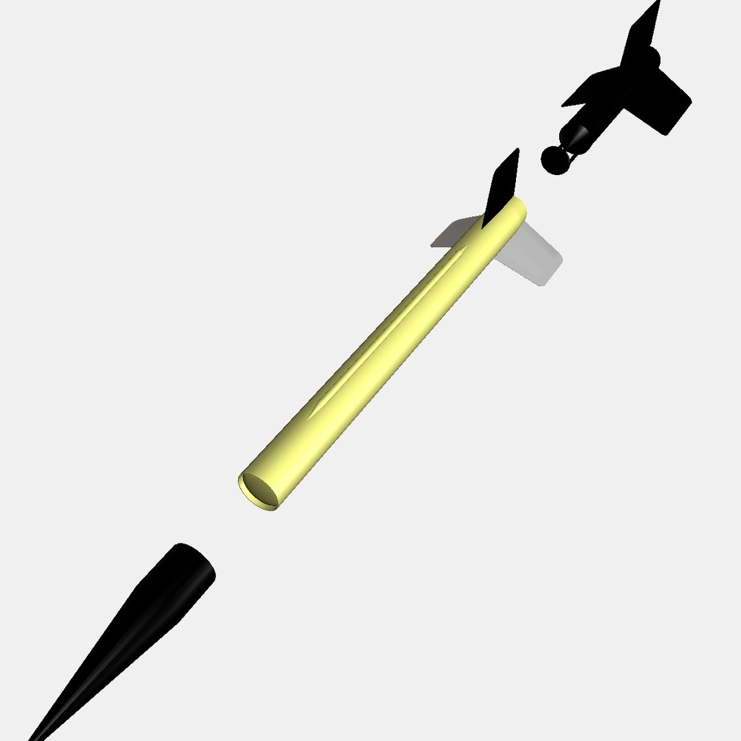 3d sounding rocket wac corporal model