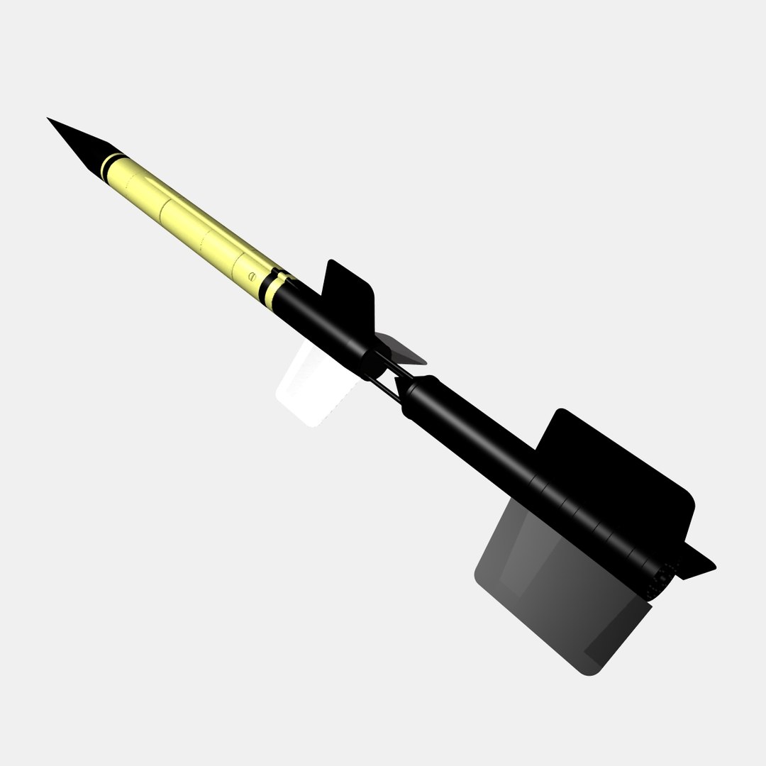 3d Sounding Rocket Wac Corporal Model