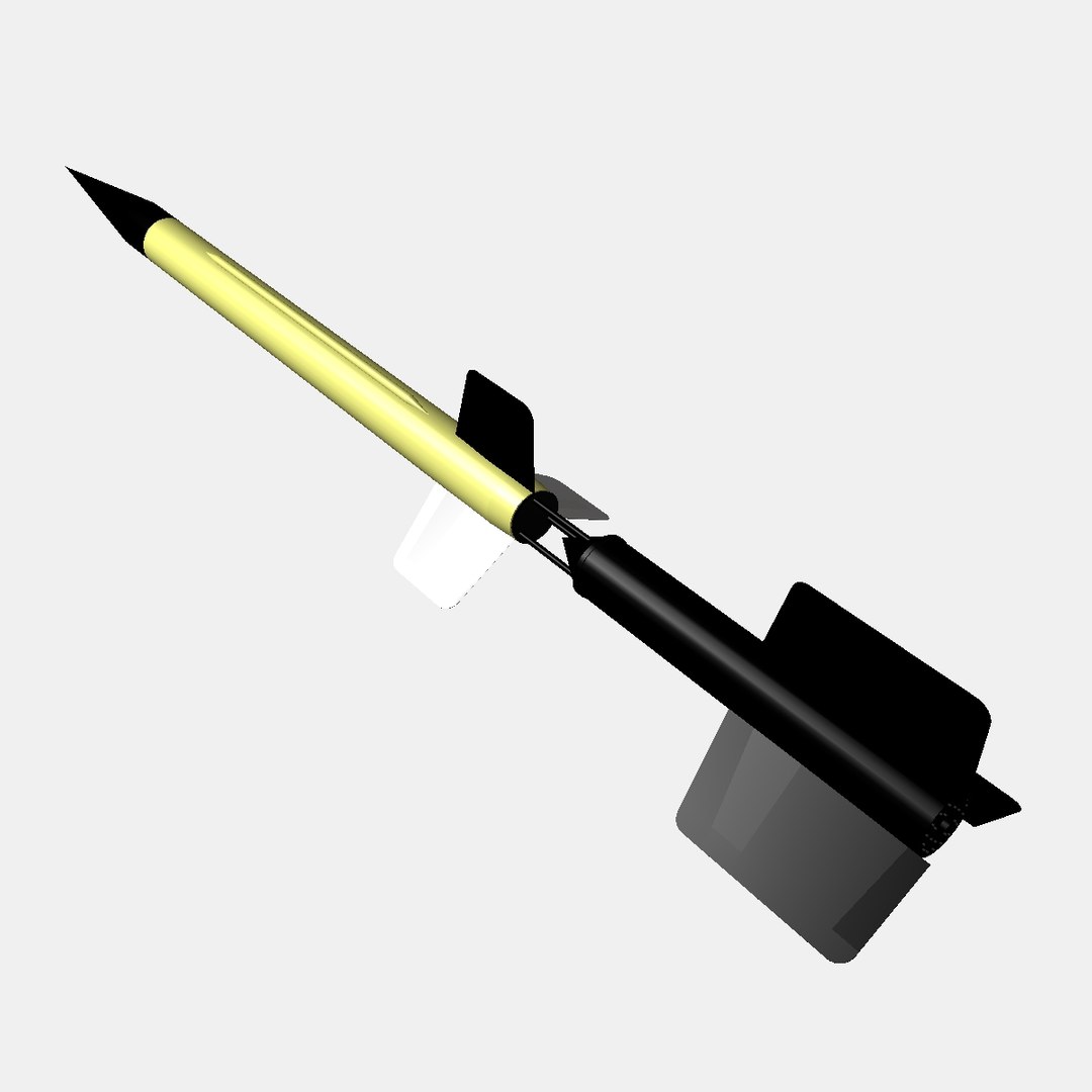 3d Sounding Rocket Wac Corporal Model