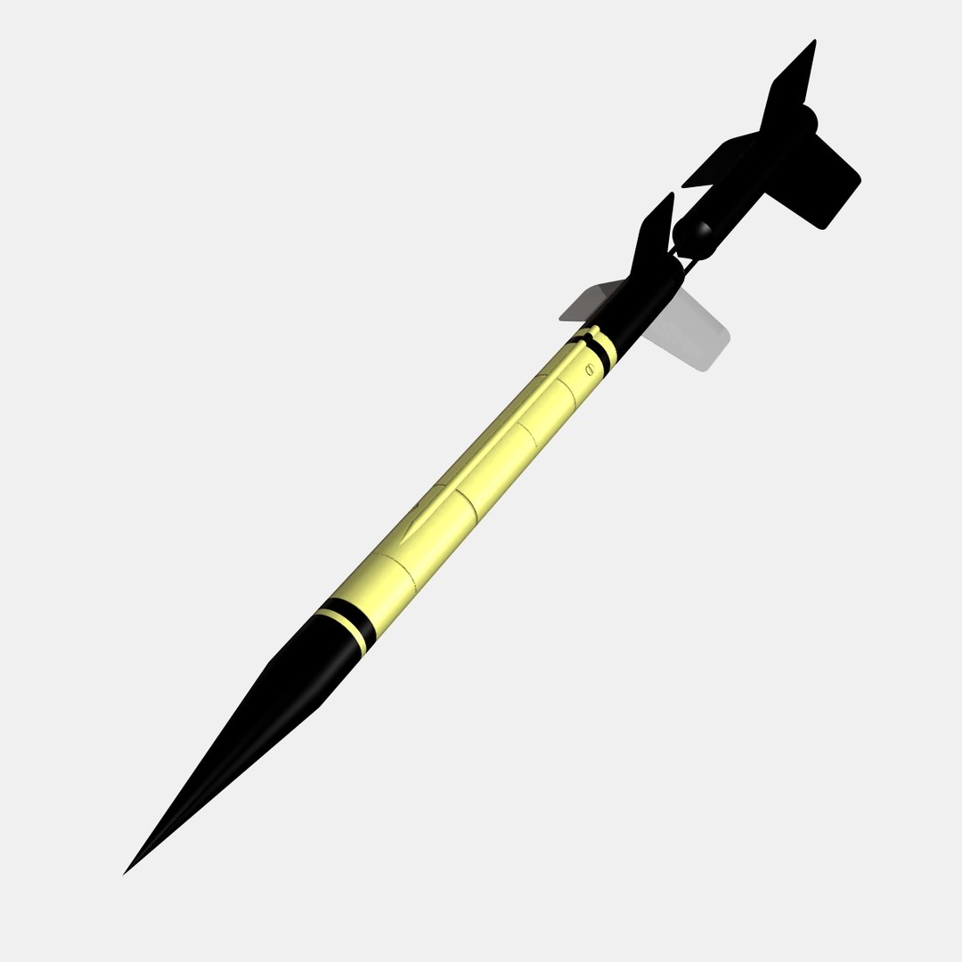 3d Sounding Rocket Wac Corporal Model