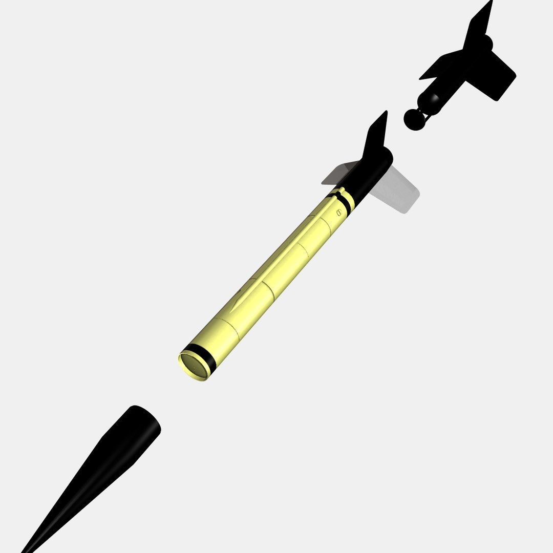 3d Sounding Rocket Wac Corporal Model