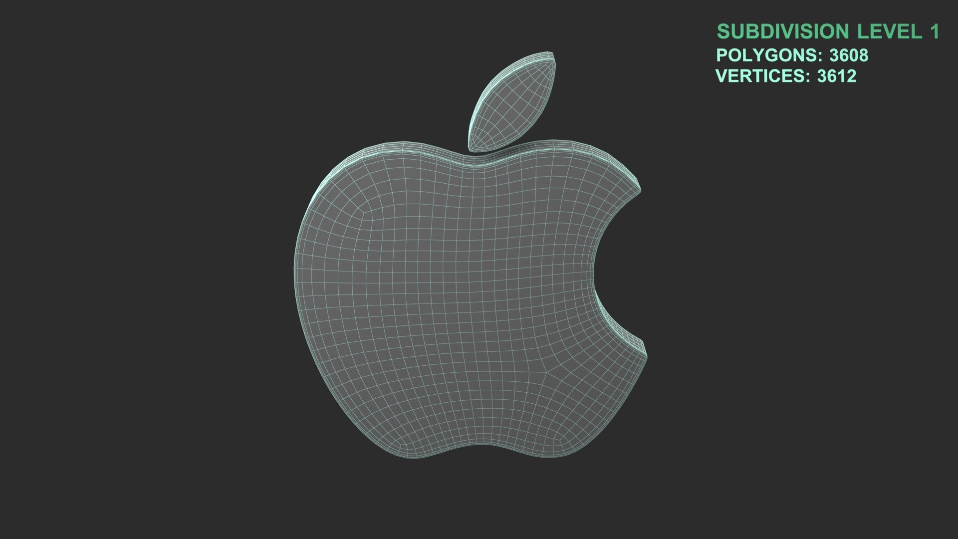 3D Apple Logo - TurboSquid 2314603