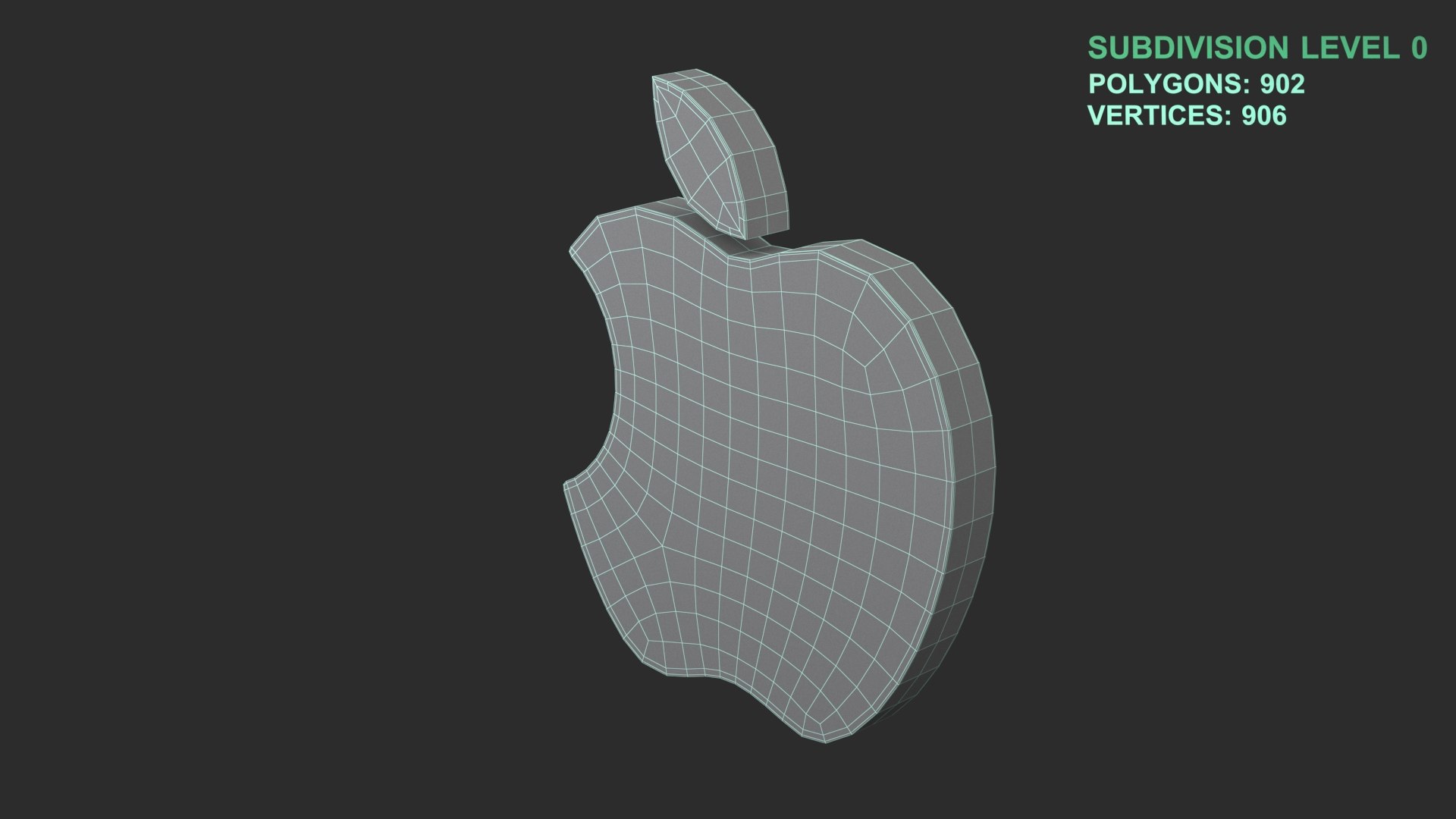 3D Apple Logo - TurboSquid 2314603