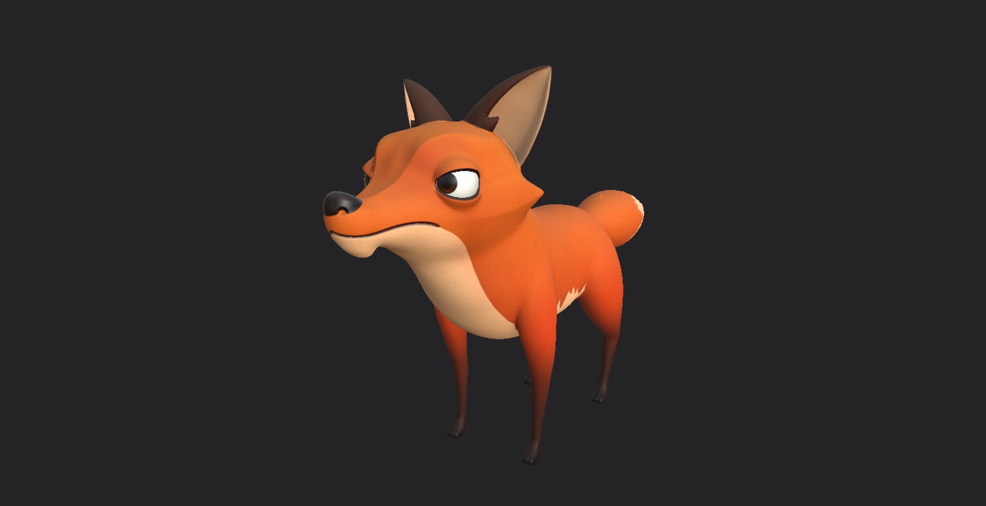 3D model fox character cartoon - TurboSquid 1447751