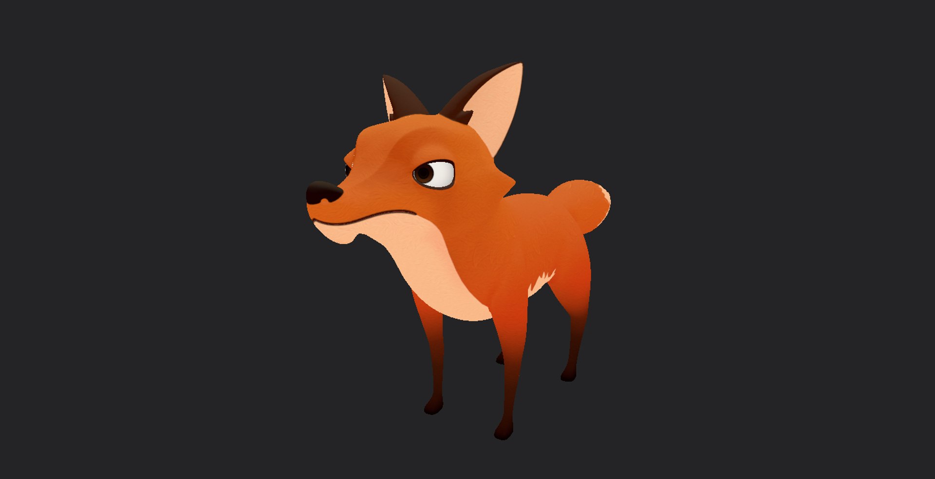 3D model fox character cartoon - TurboSquid 1447751