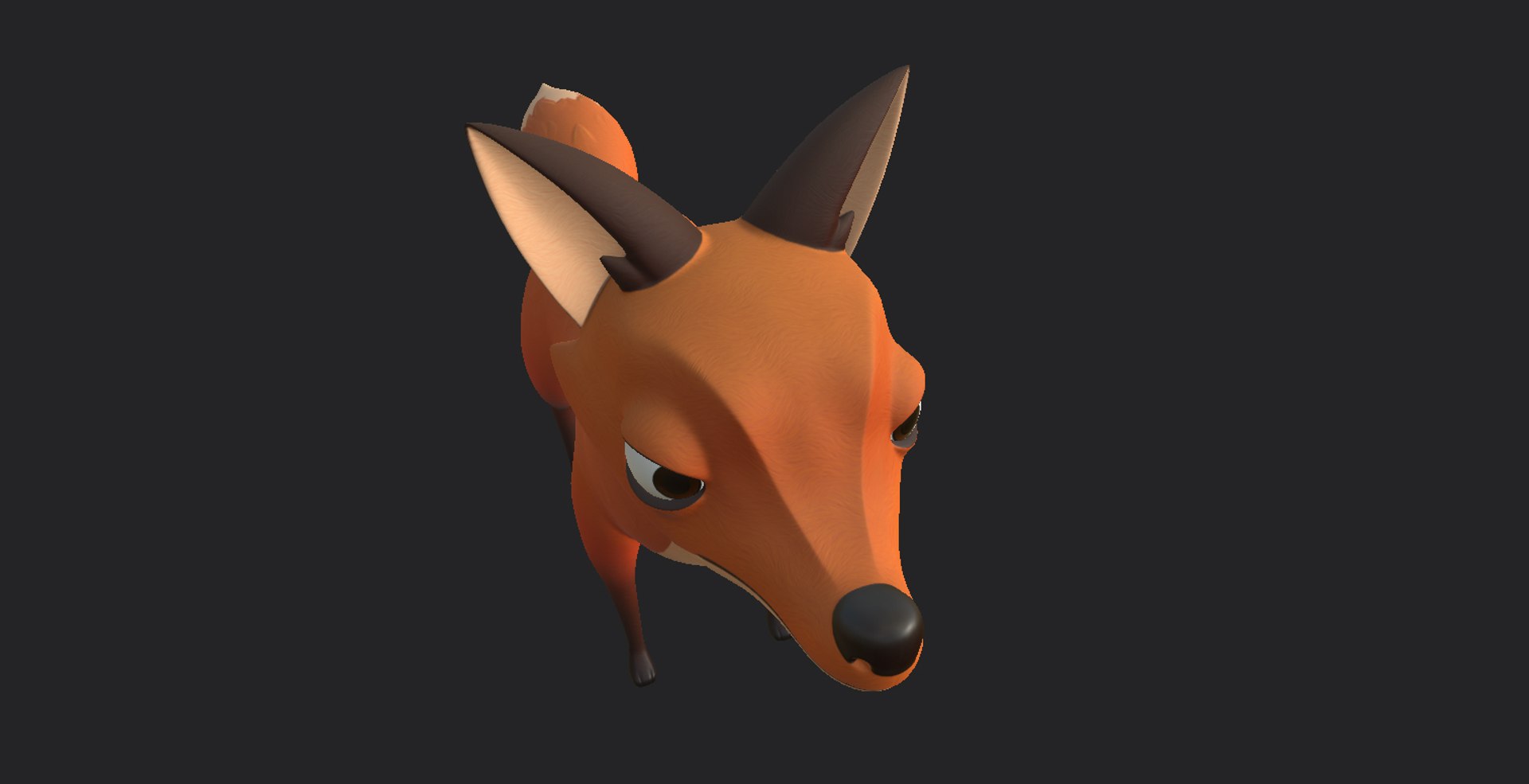 3D model fox character cartoon - TurboSquid 1447751