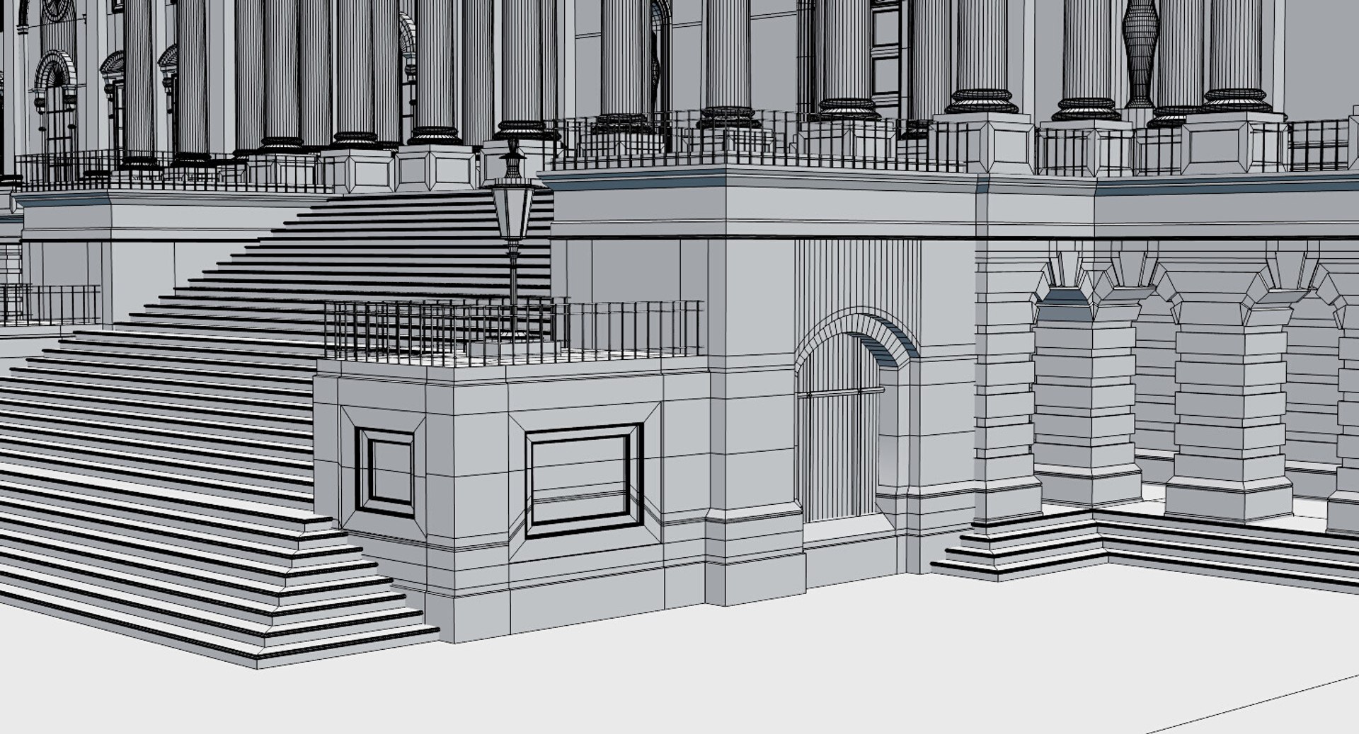united states capitol building 3d max