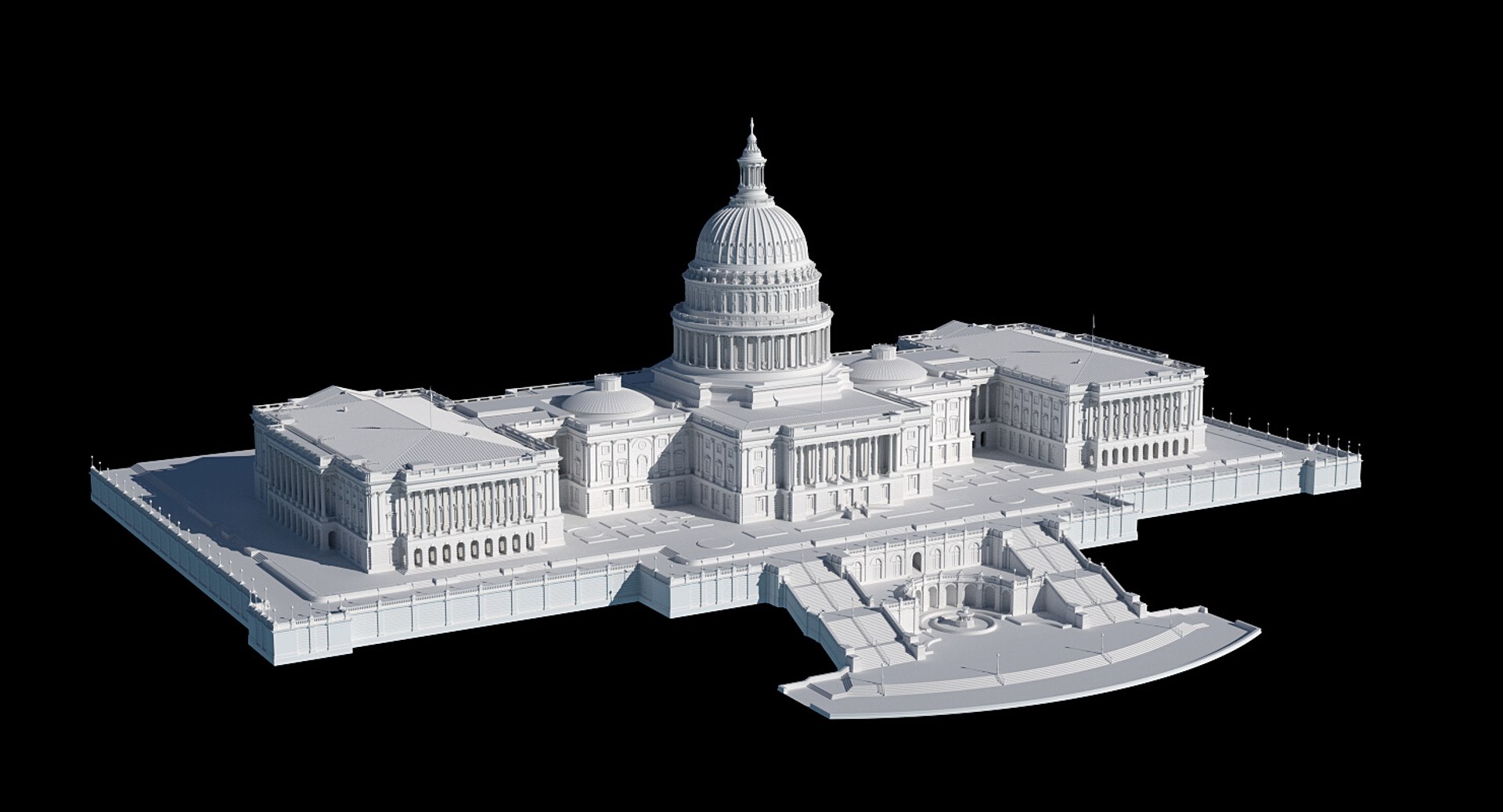 United States Capitol Building 3d Max