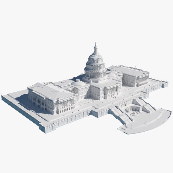 united states capitol building 3d max