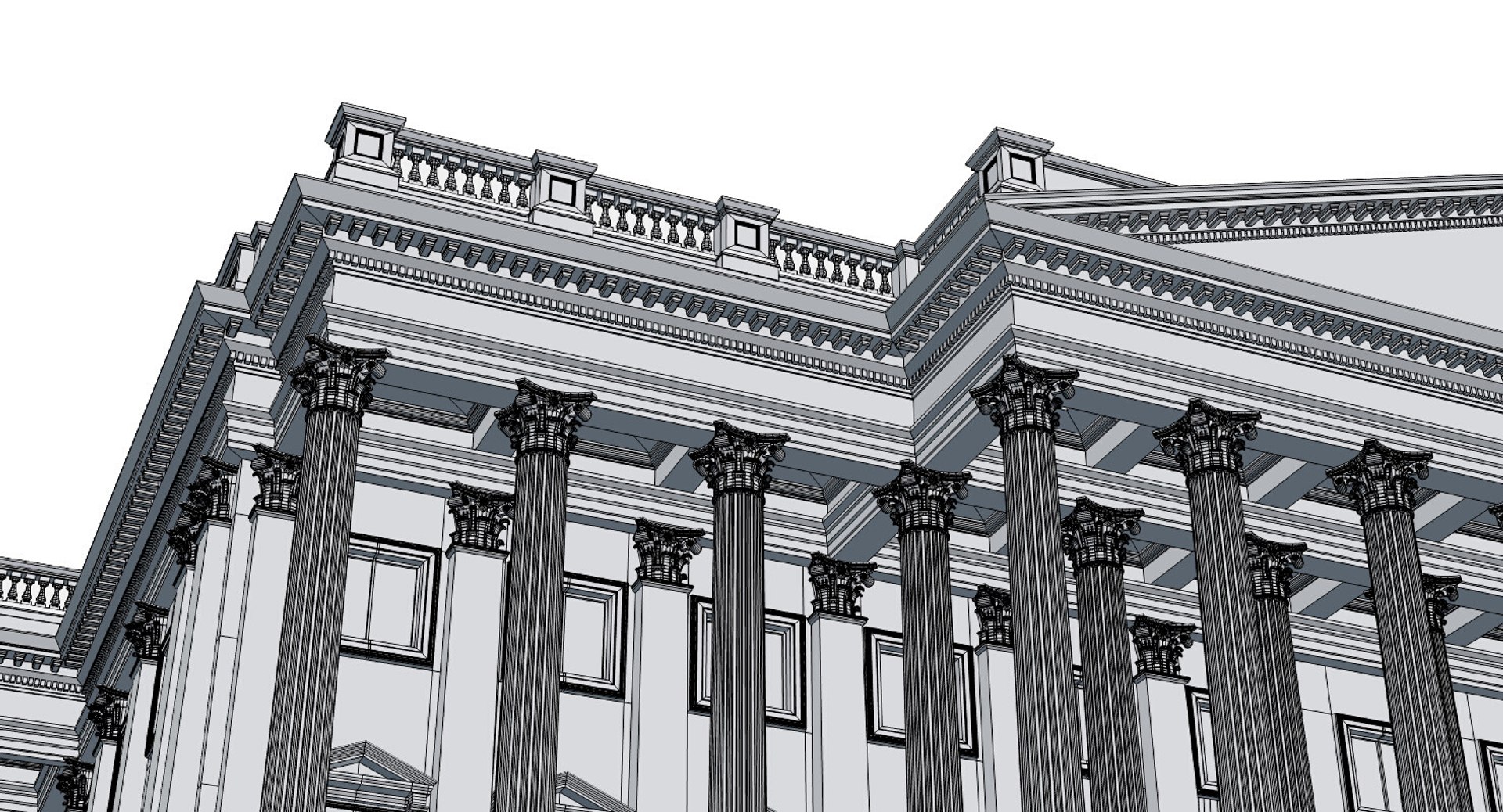 united states capitol building 3d max